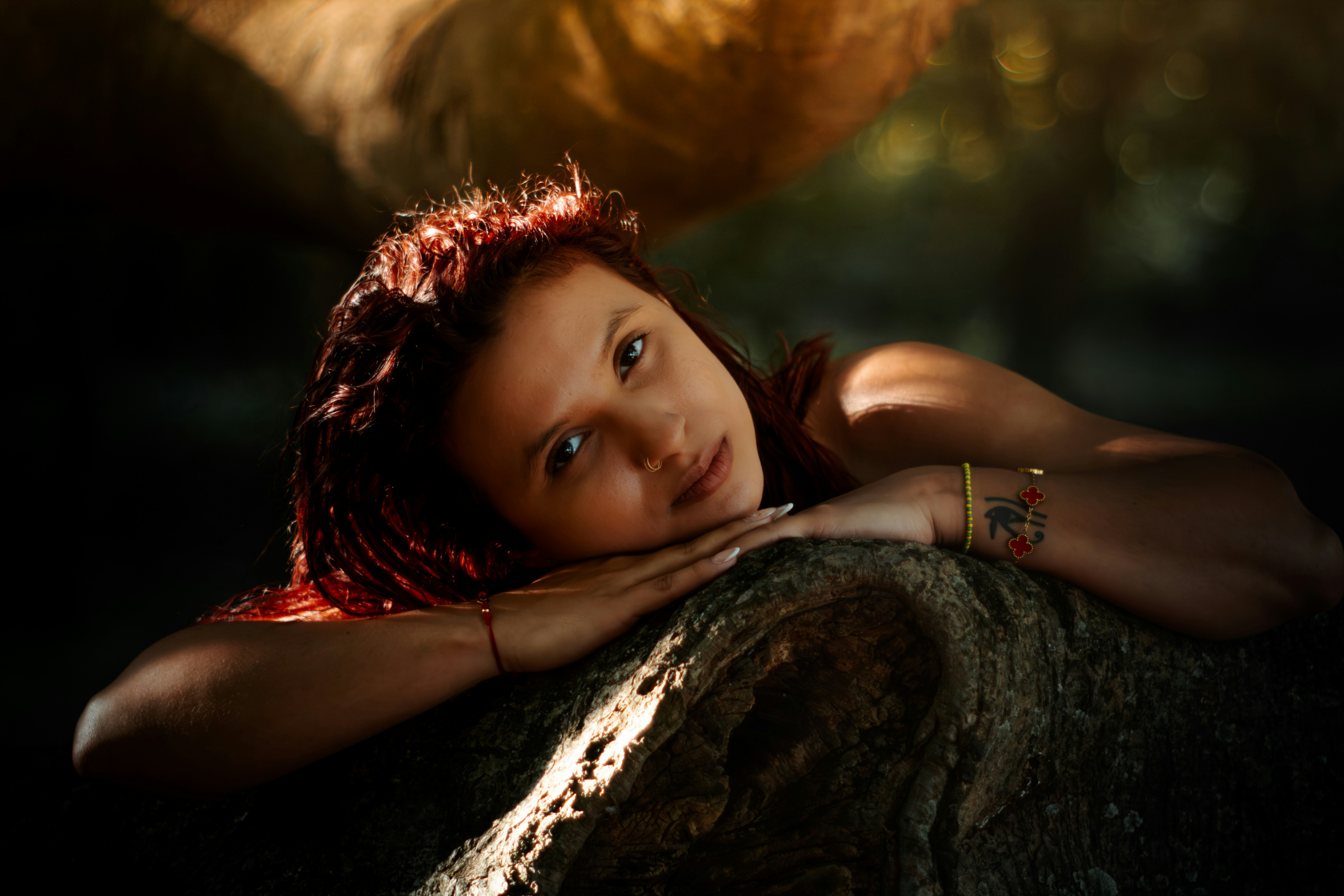 Warm Dawn Glow on a Dreamlike Portrait