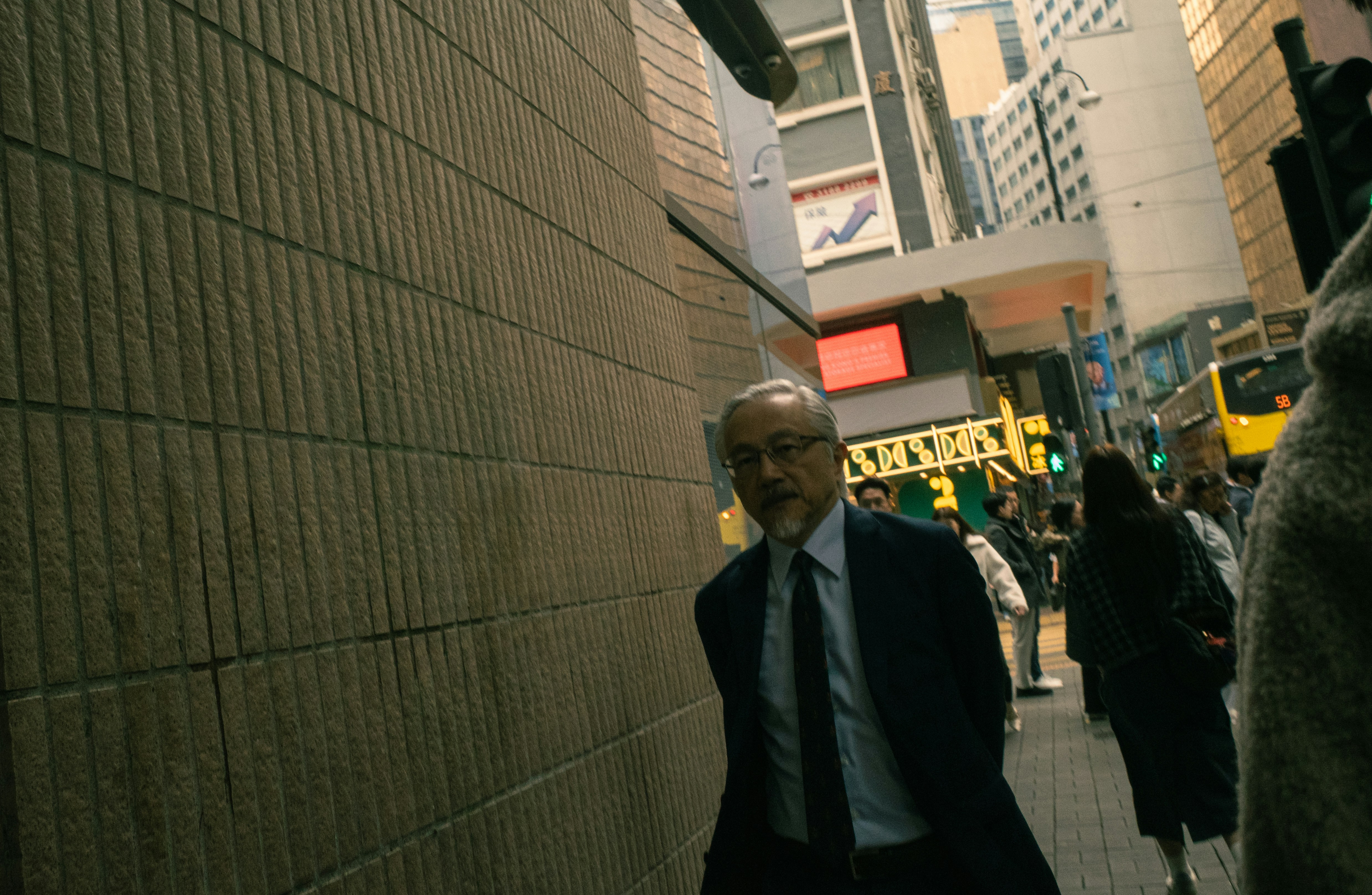 City Stranger in the Shadowed Alley