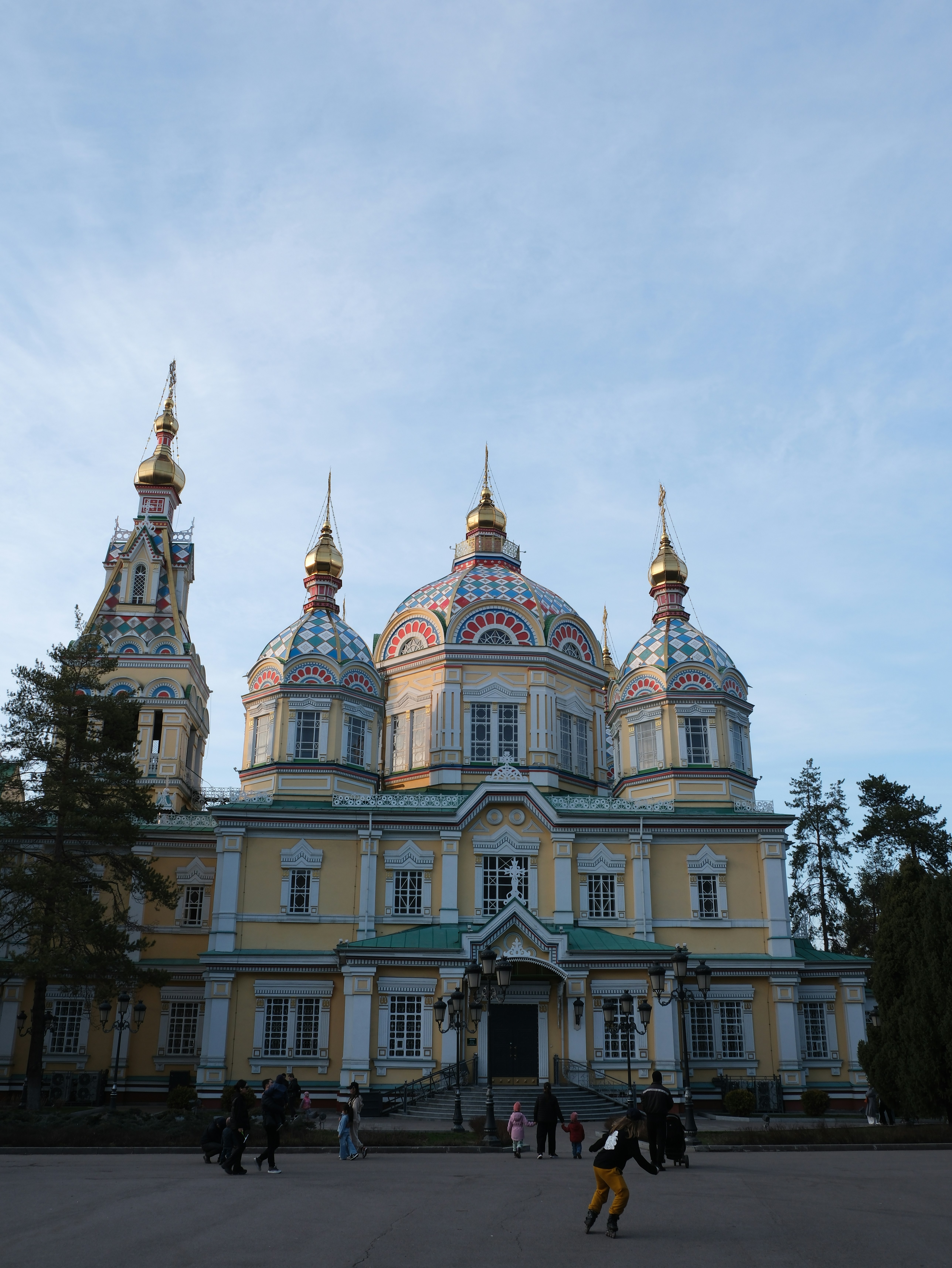 Ornate Orthodox Cathedral Rising Against a Clear Sky