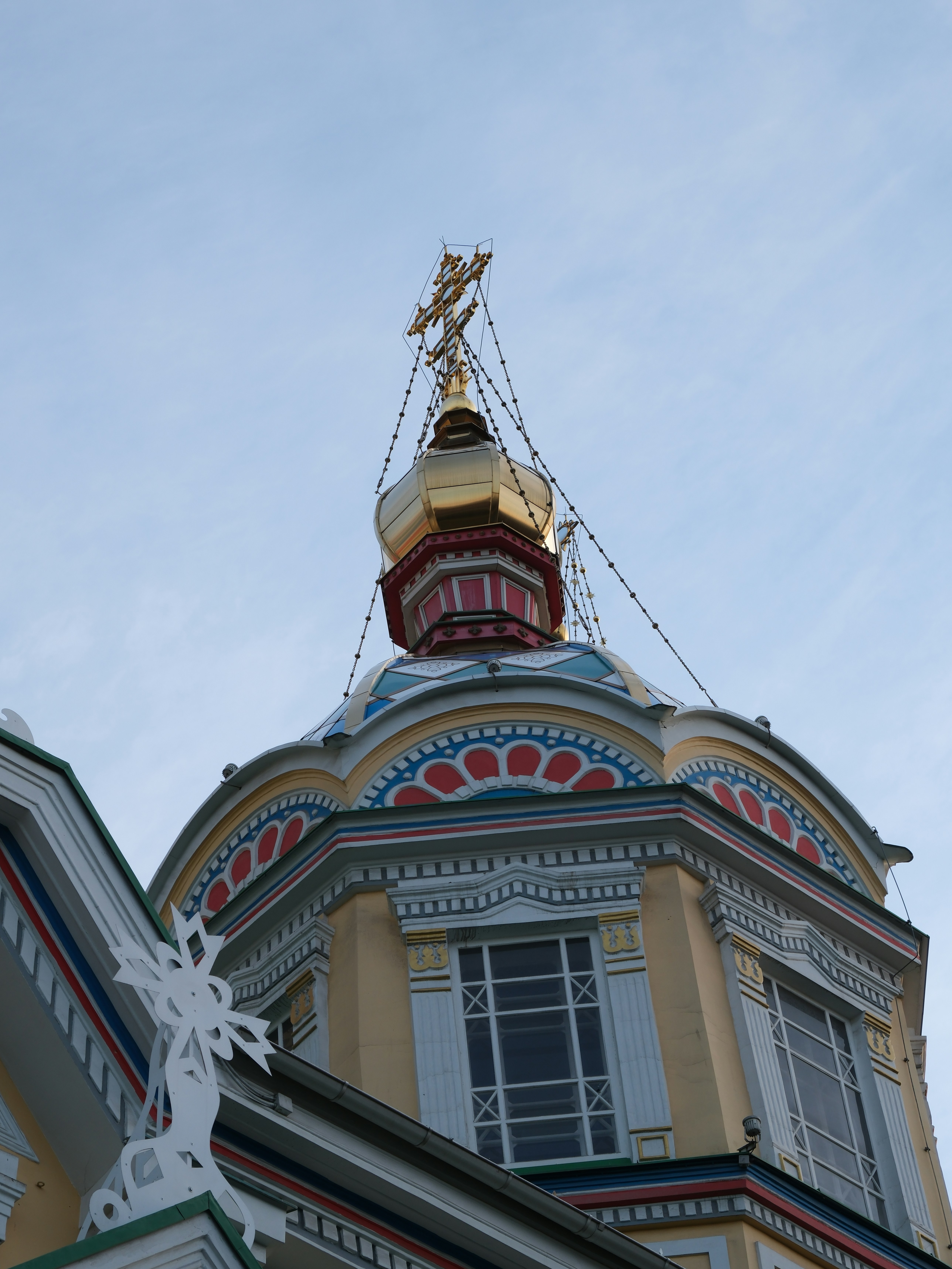 Dome Crown: A Russian-inspired church pinnacle against a clear sky
