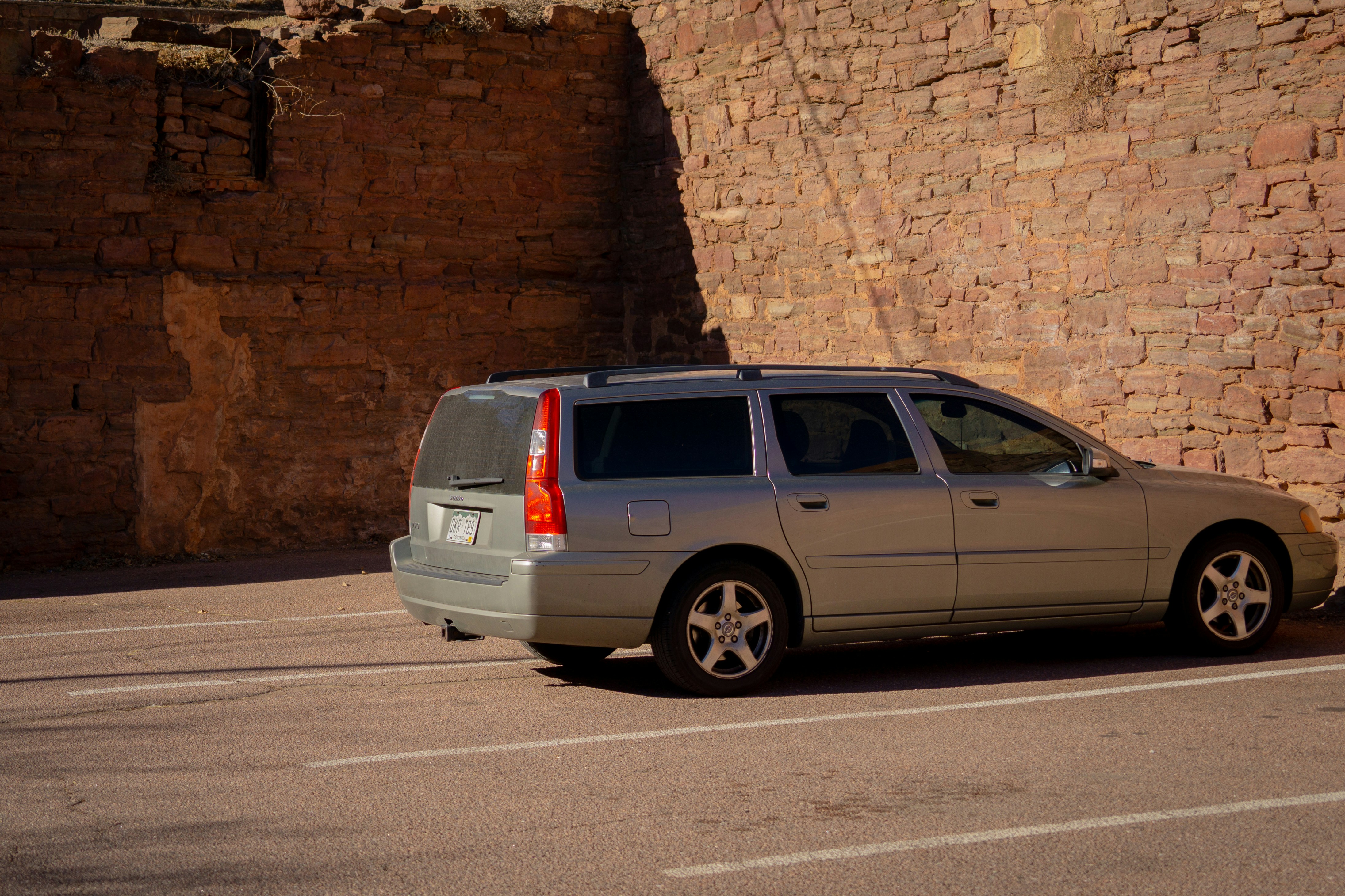 Steady Road Warrior: A Station Wagon in Quiet Canyon Light