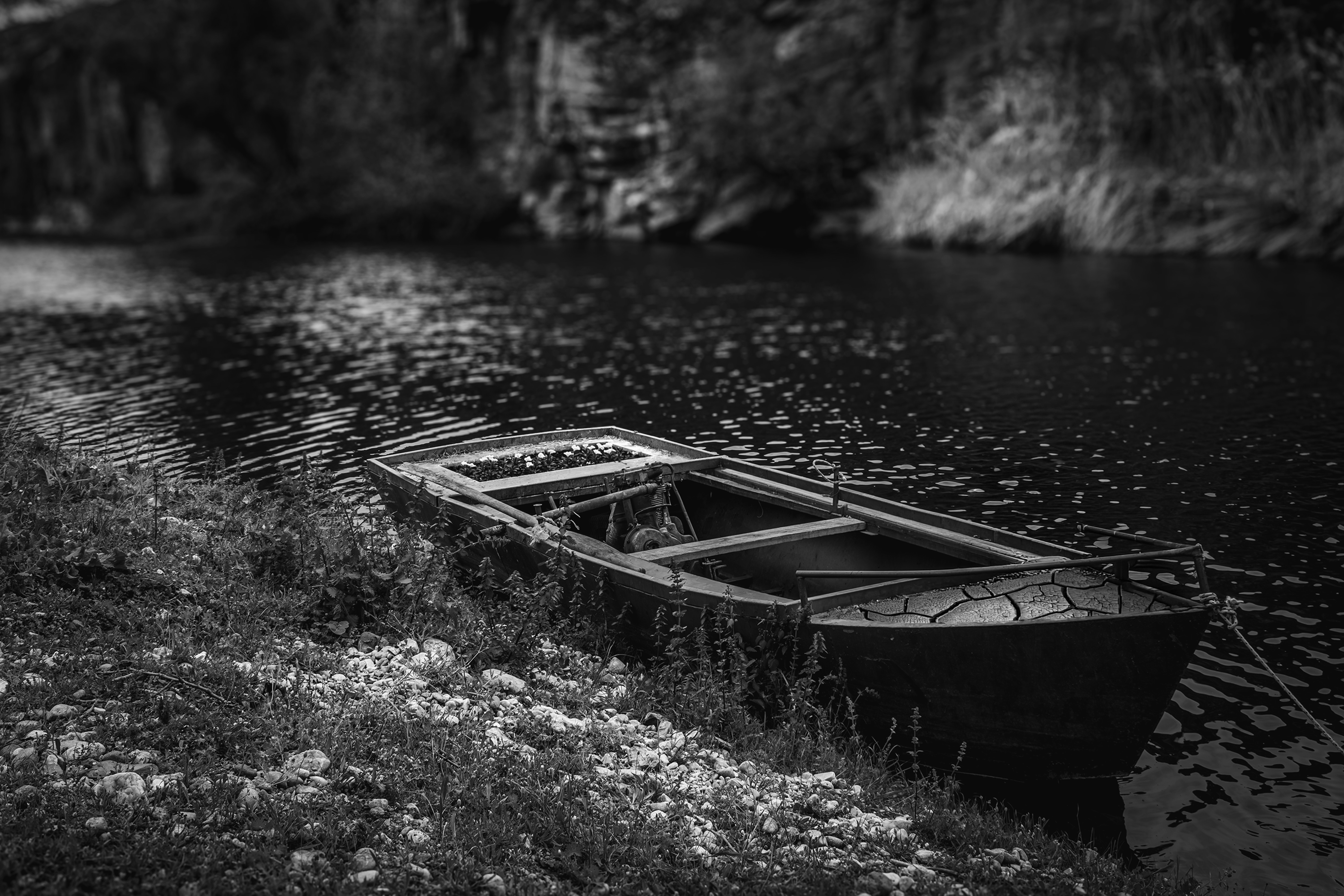 Silent Vessel at the Water’s Edge