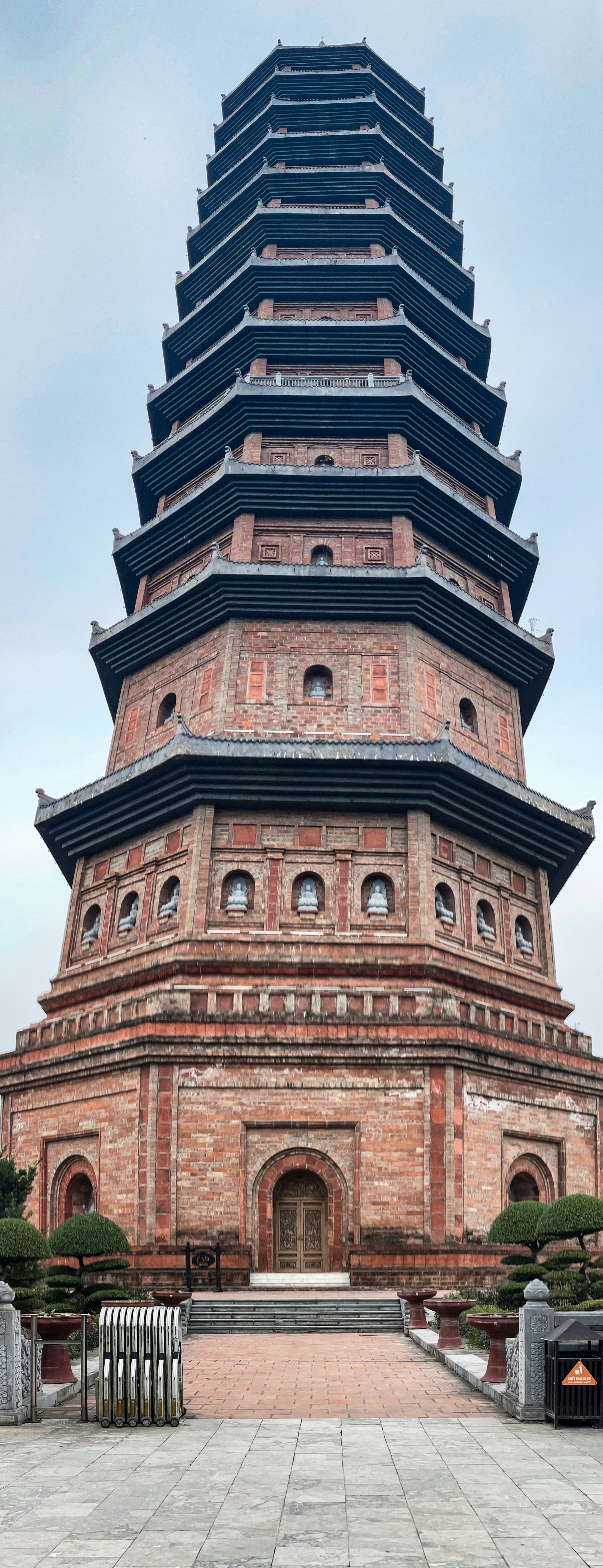 Ascending Tiered Pagoda: Brickwork and Skyward Steps