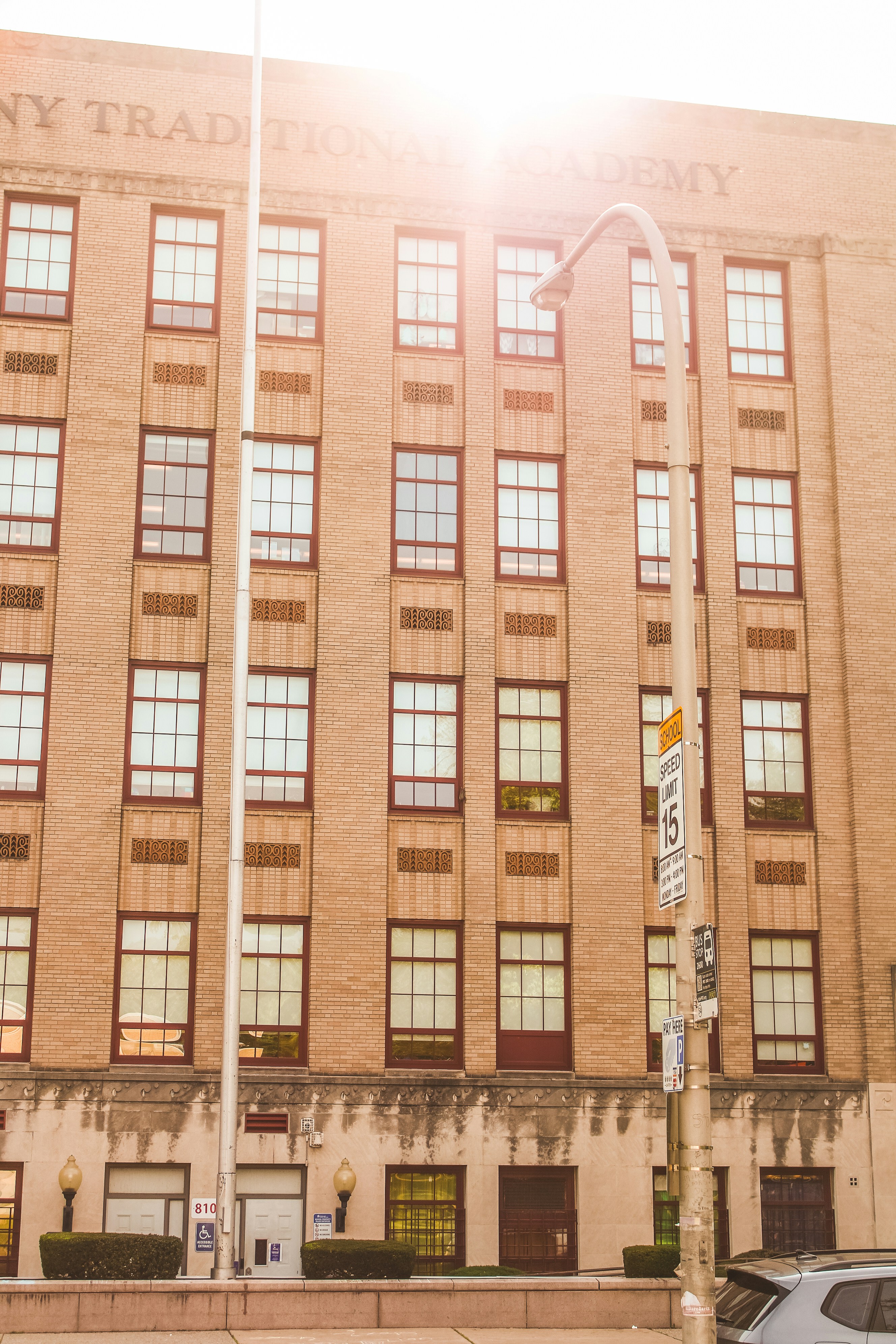 Warm Facade Echoes of Brick and Daylight