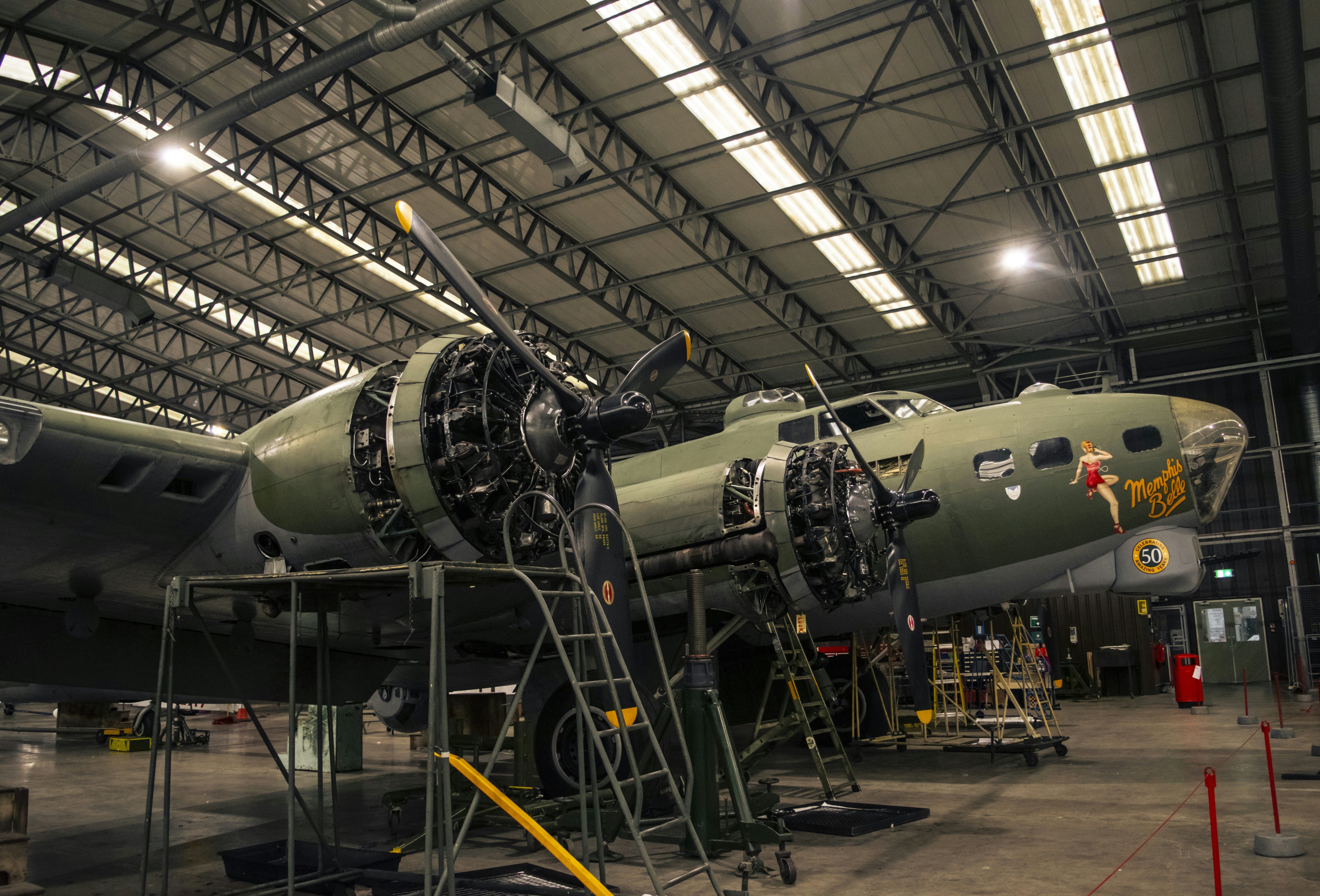 Restoration in Progress: WWII-era Bomber on the Shop Floor