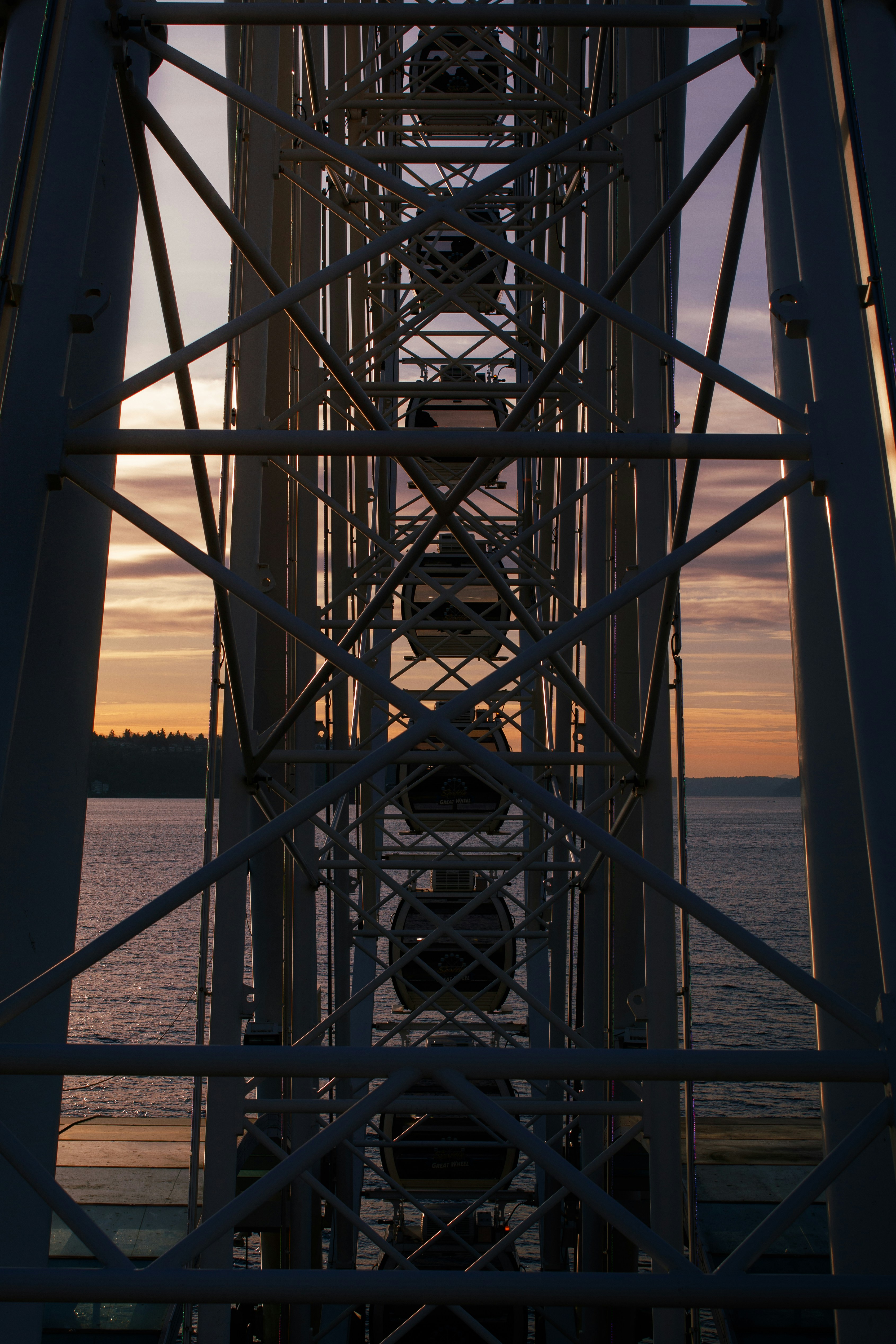 Riveted Rhythm: Sunset Corridor Through a Maritime Tower