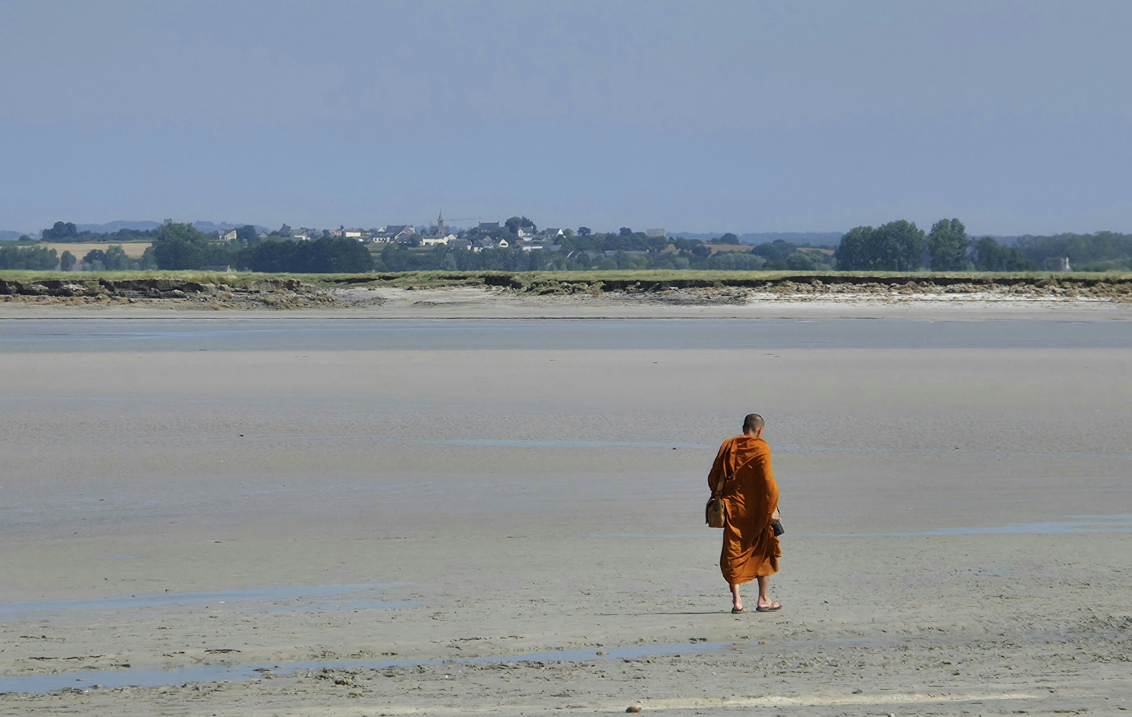 Lonely Robe on the Tidal Plain