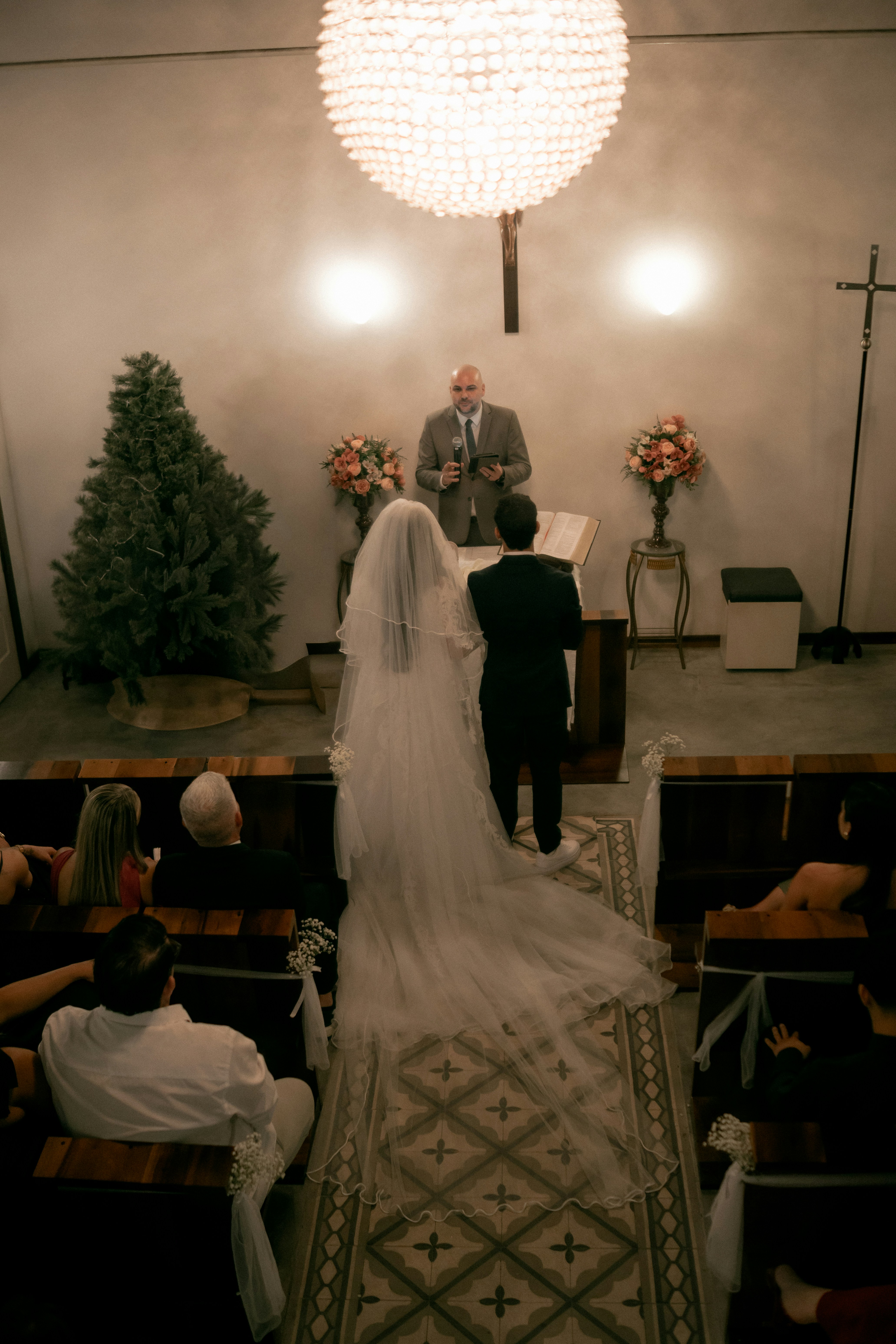 Veil, Vows, and Vigil: A Quiet Moment at the Altar
