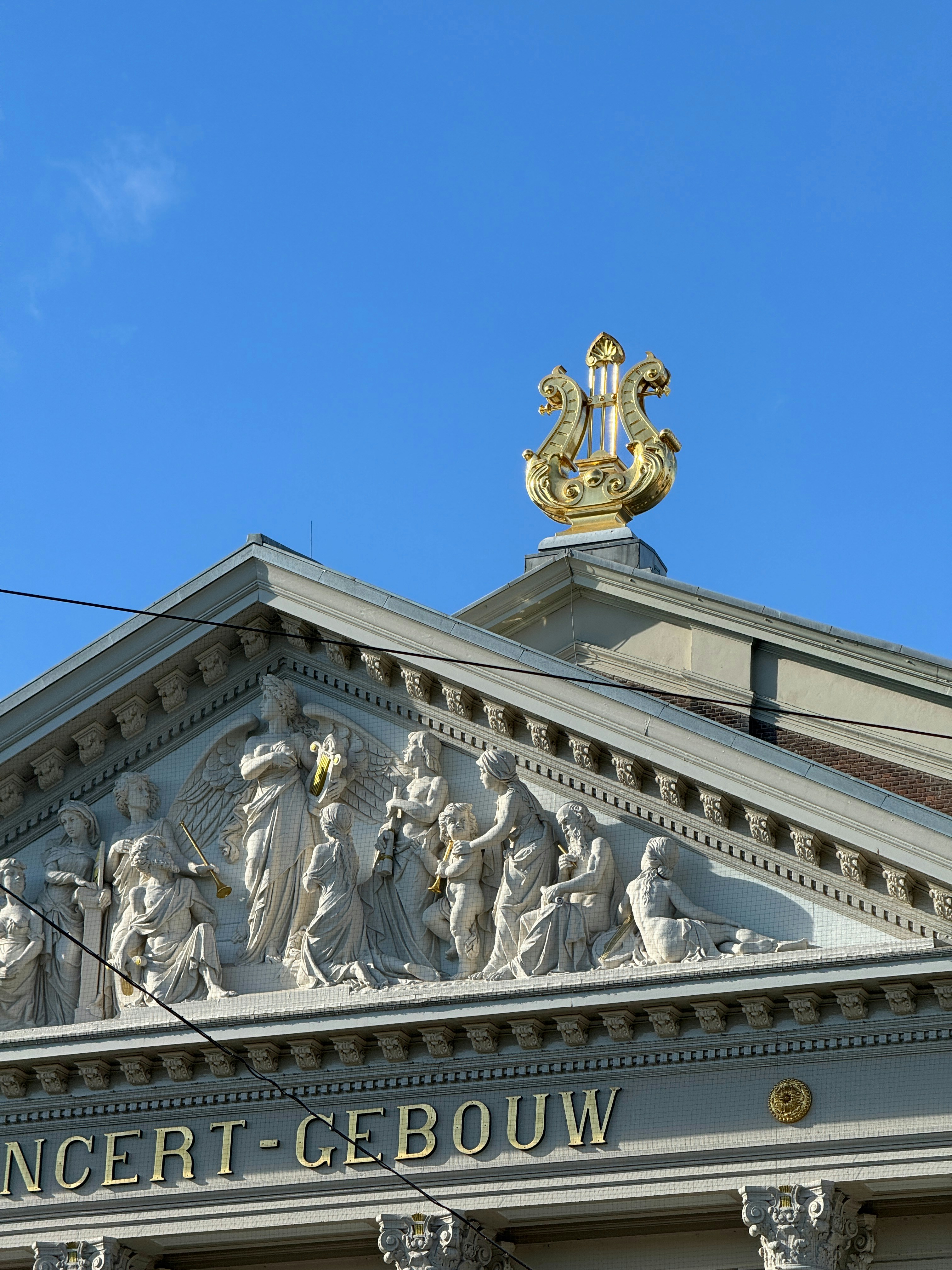 Golden Crest Above the Concert Hall
