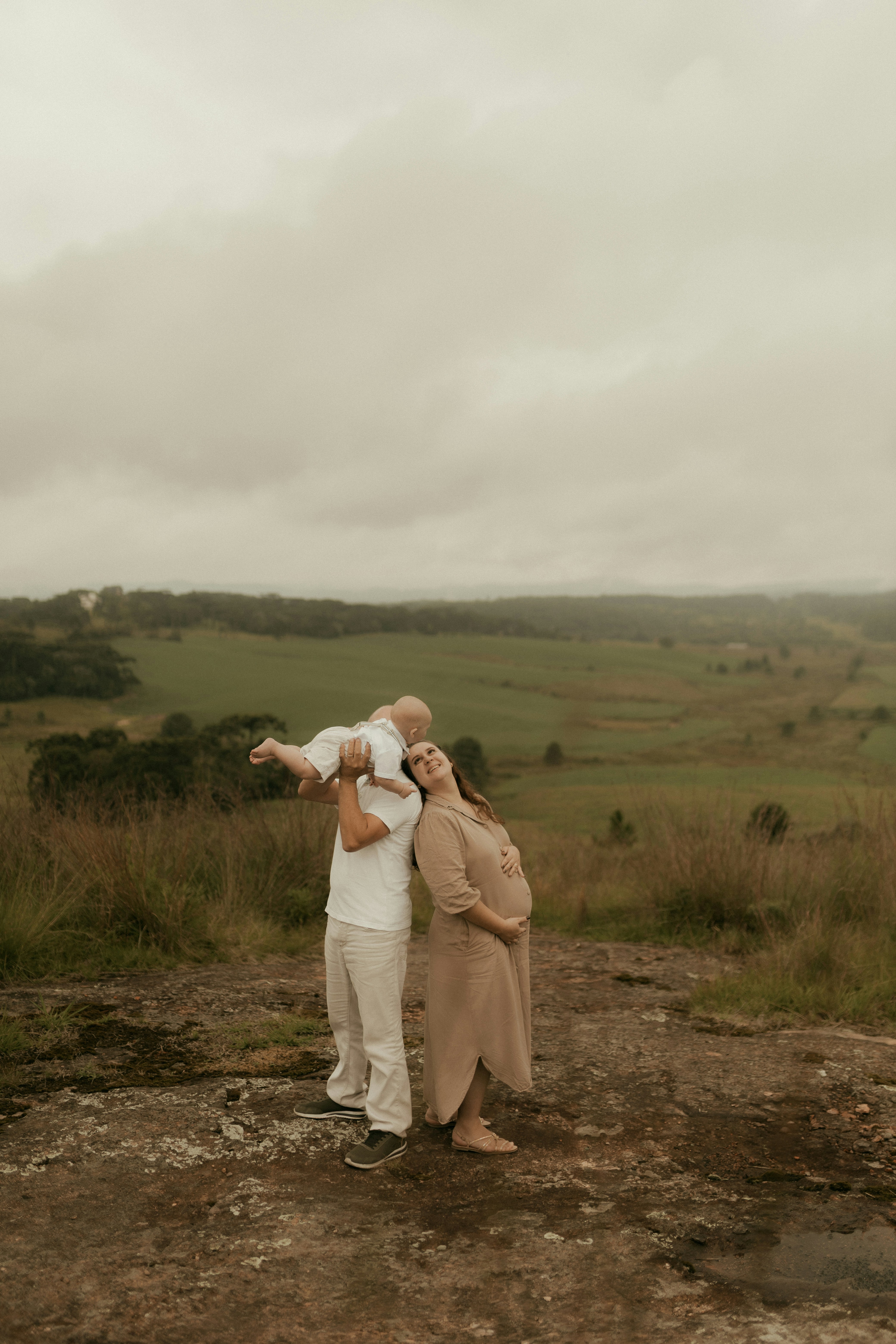 Embrace Above the Ridge: A Quiet Expectation