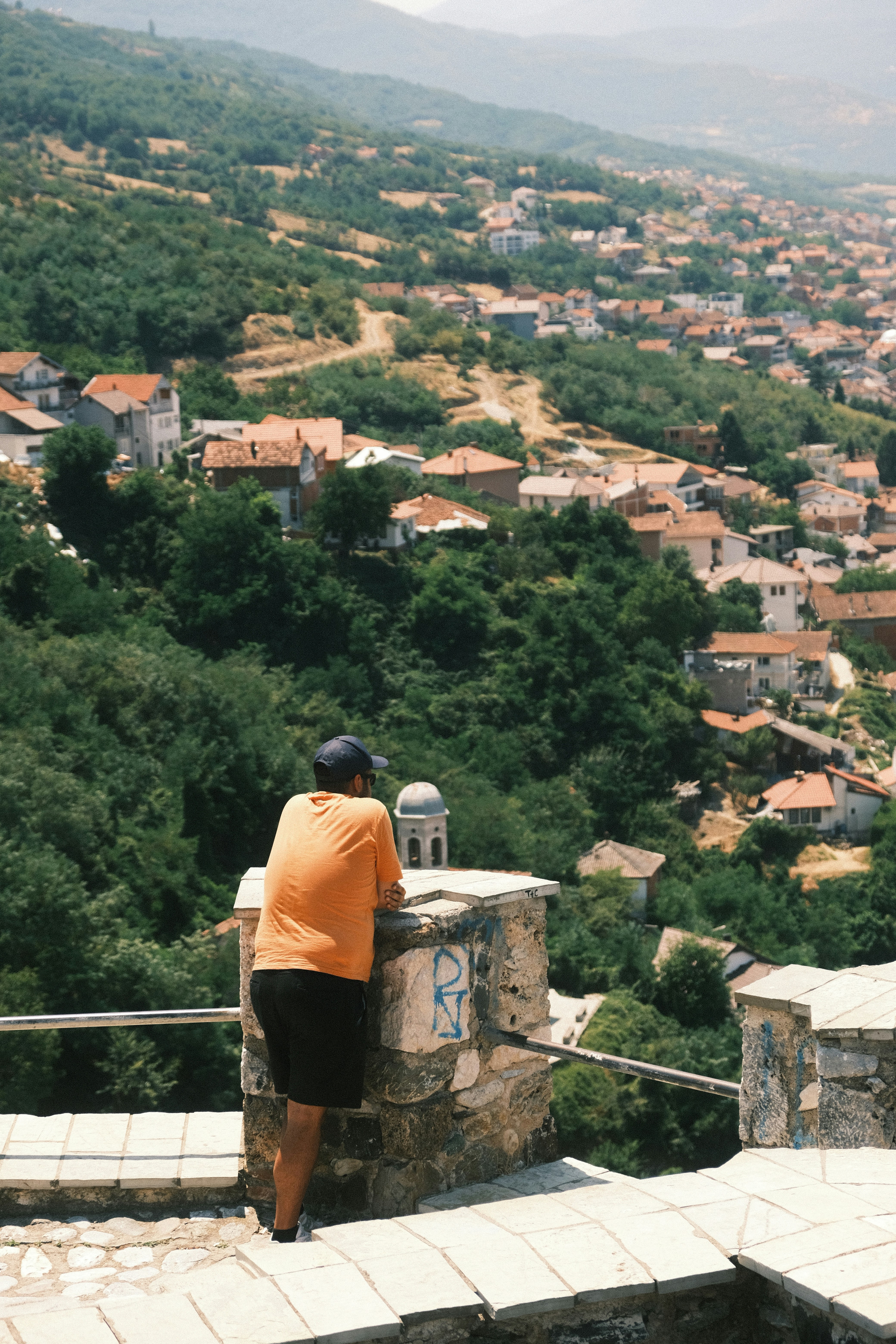 Horizon Over the Terrace: An Observer at the Edge of A hillside village