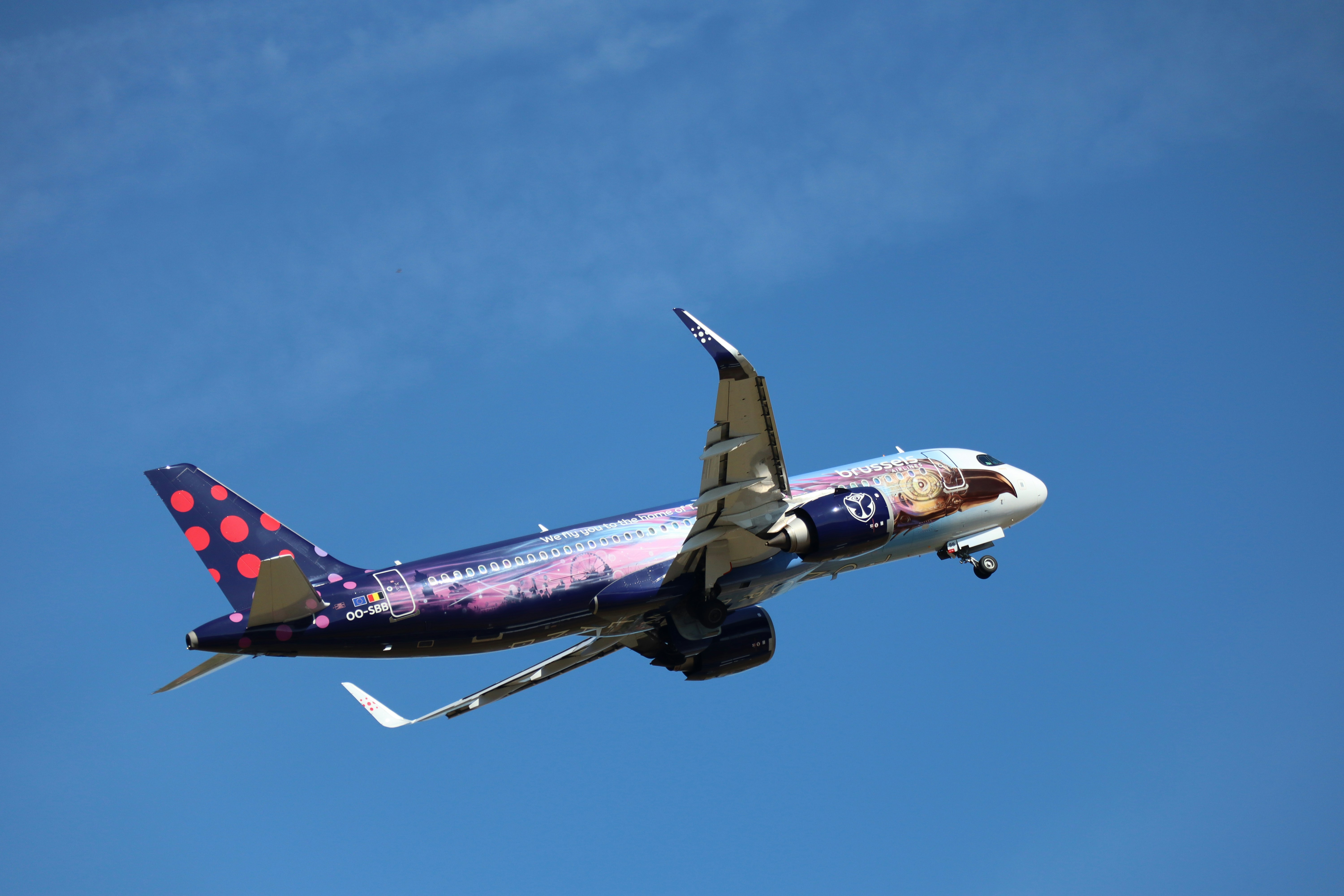 Vibrant Twilight Jet: A Boeing Dream in the Clear Sky