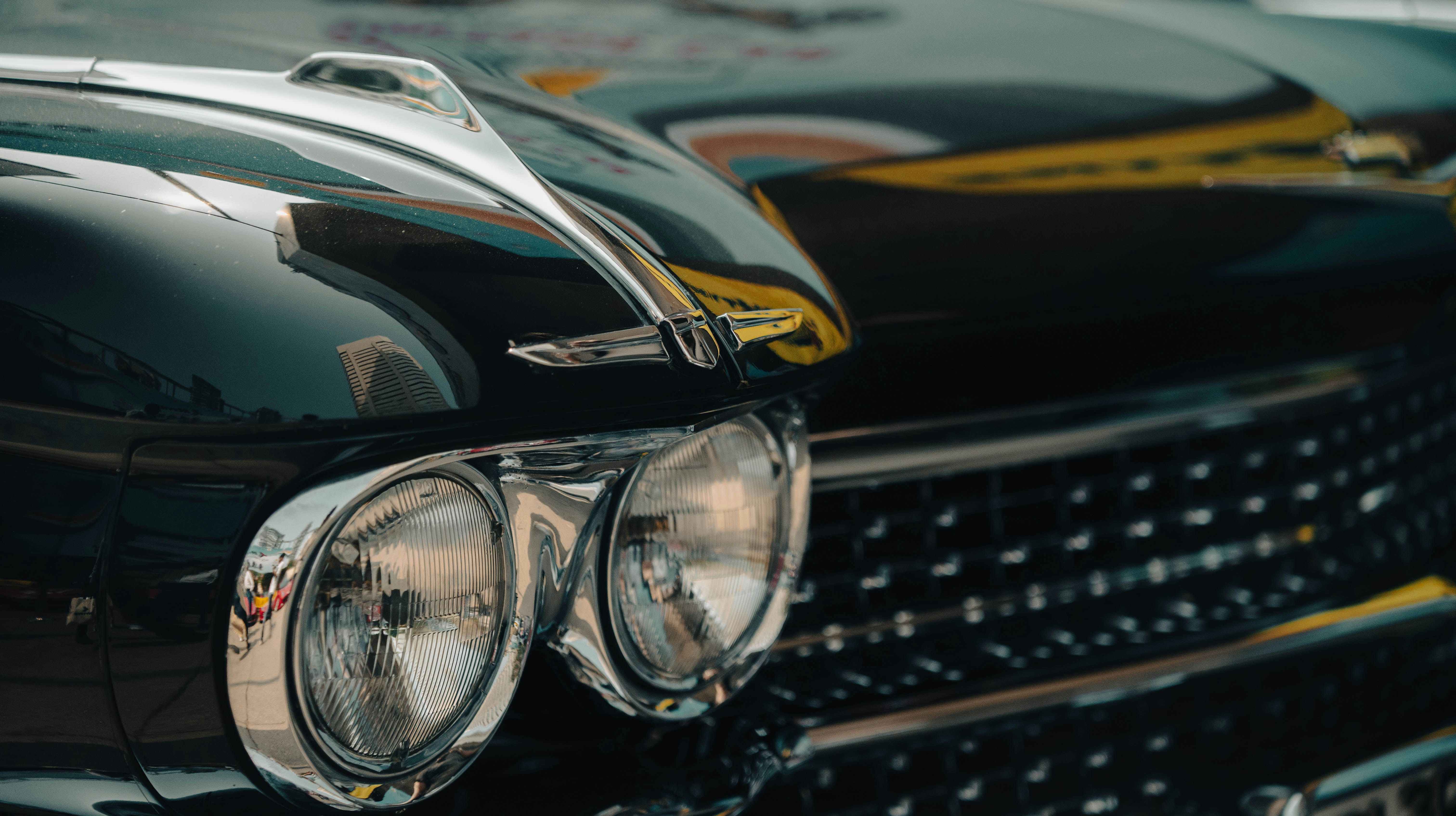 Chrome Echo: The Front End of a Classic Car