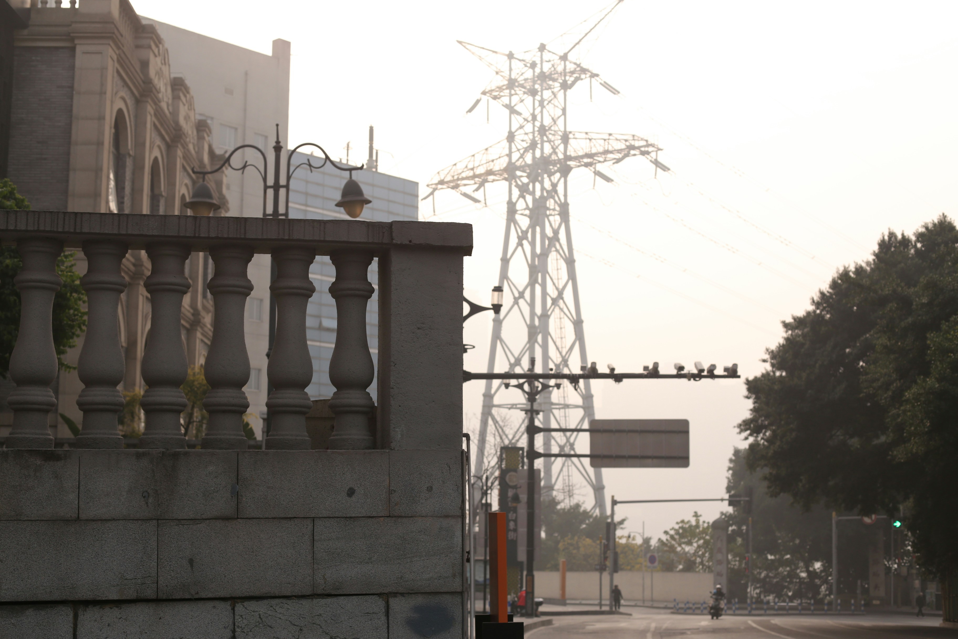 Edge of the Boulevard: Morning Quiet by the Railway