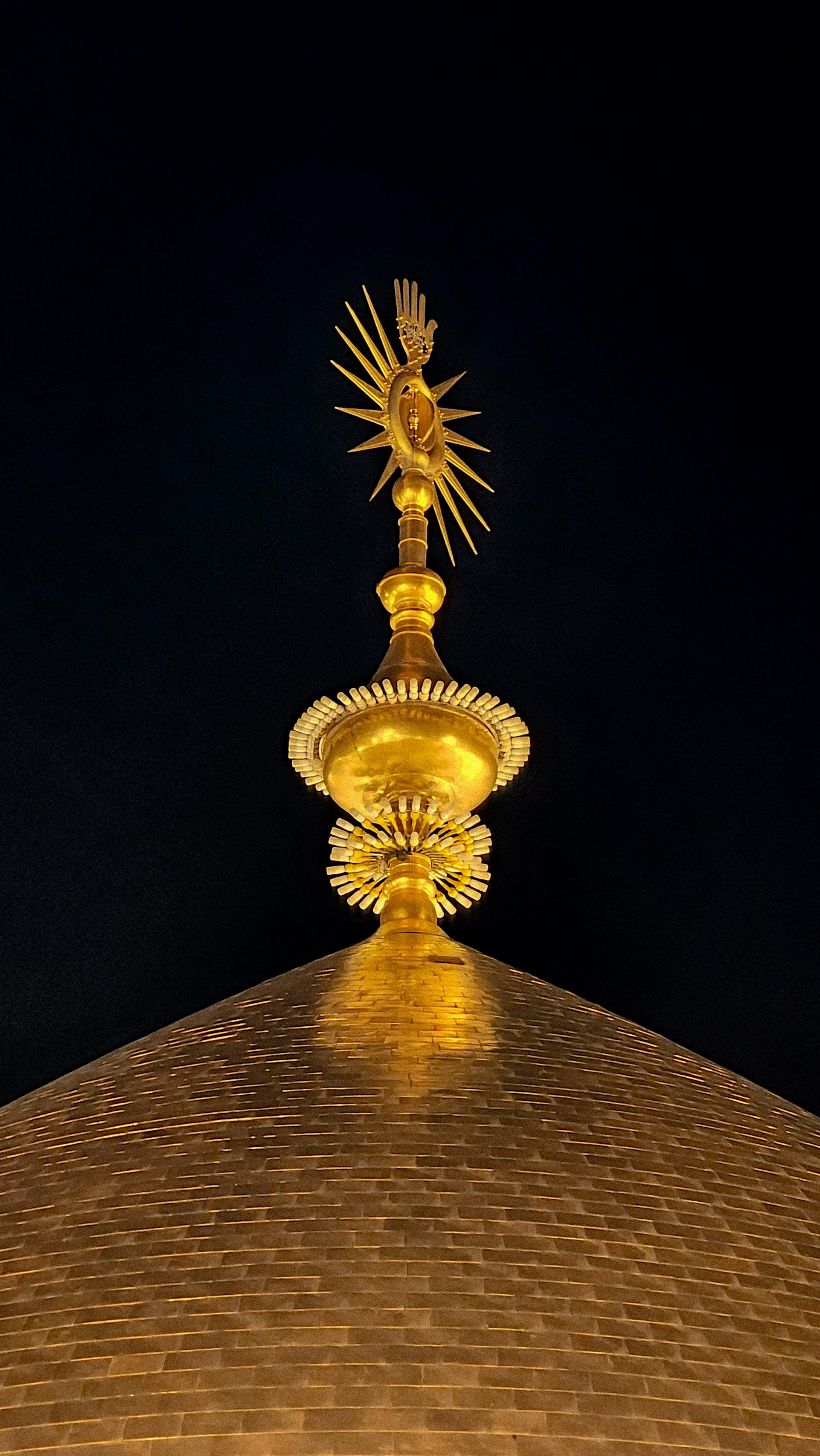 Golden Spire: Nighttime Crown of Light