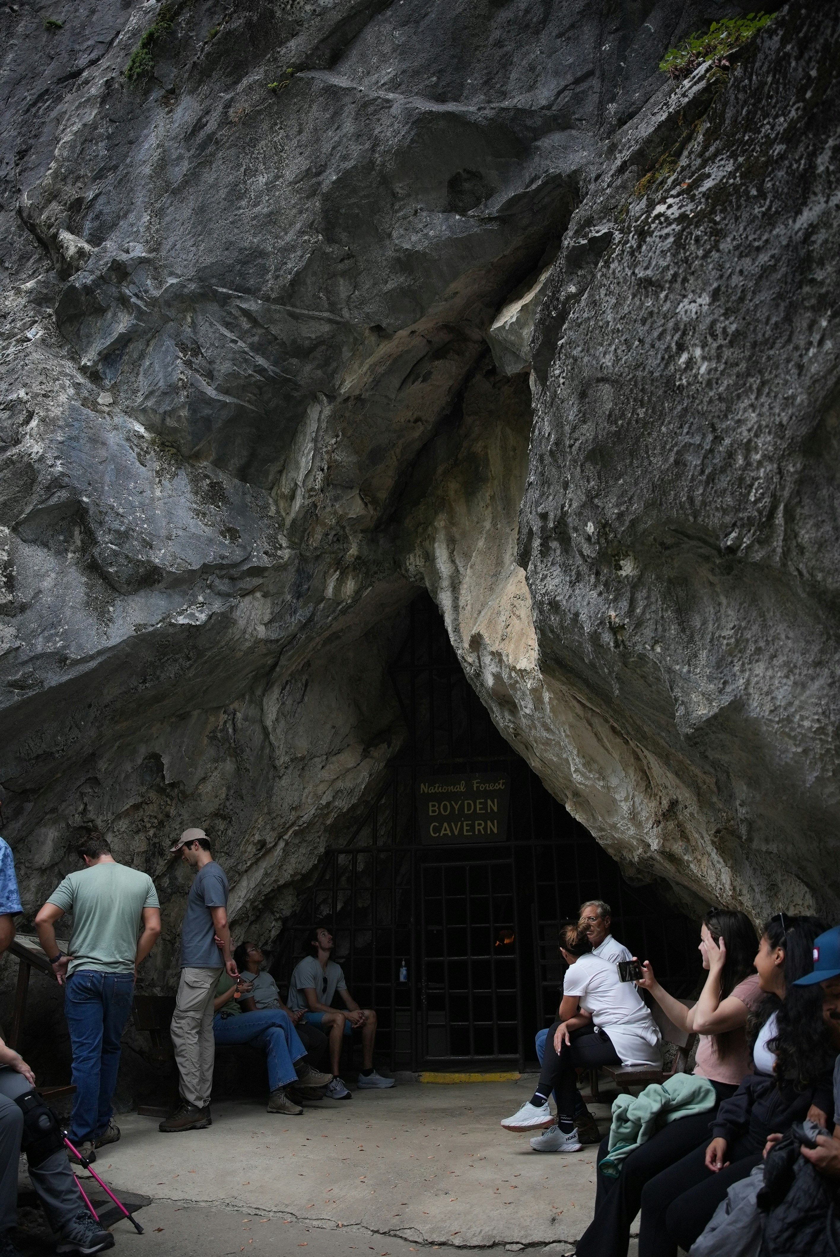 Cavern Entrance Theater: Visitors Converge at the Boyden Cavern Gate