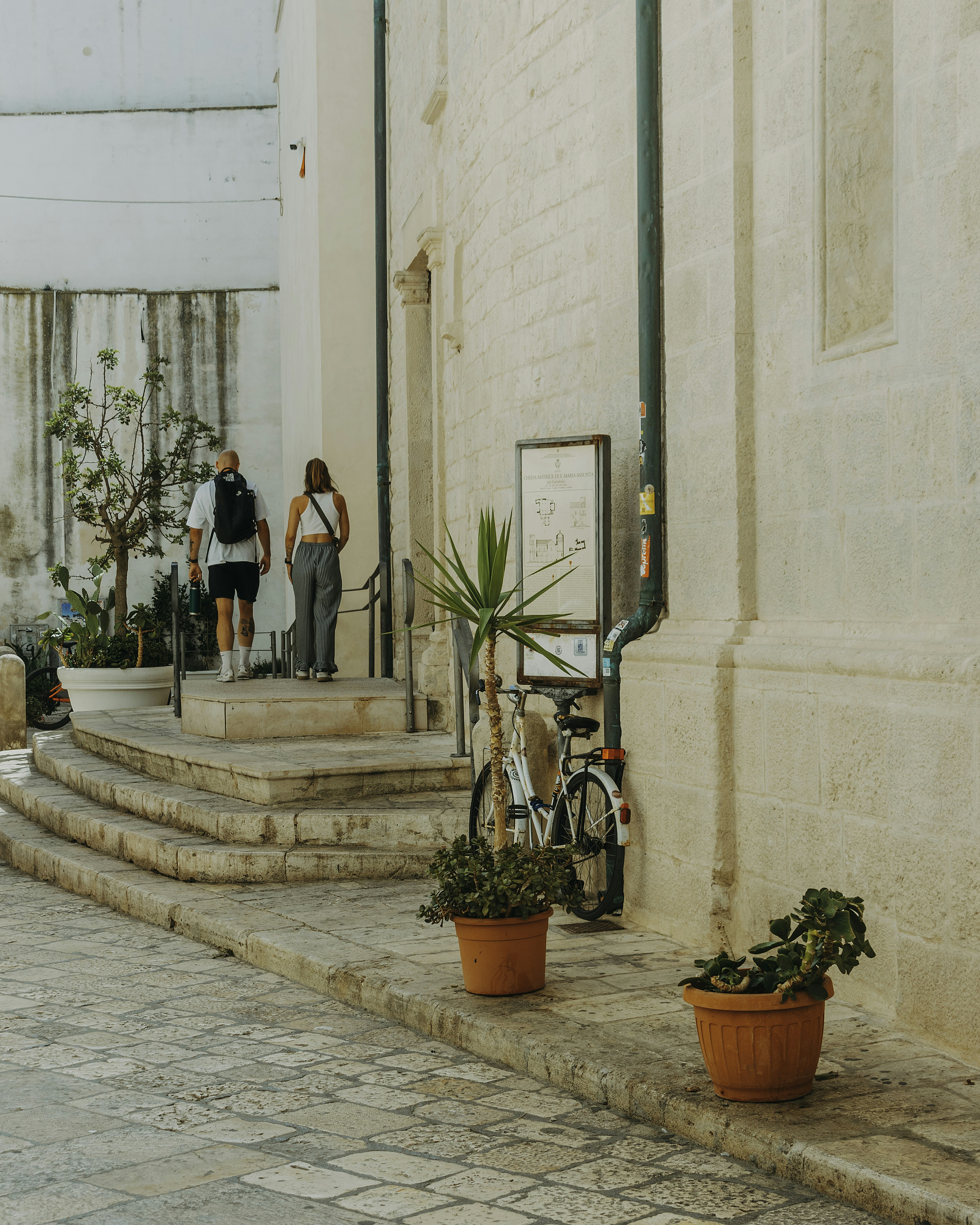 Stepped Welcome: A Quiet Corner by Stone Walls