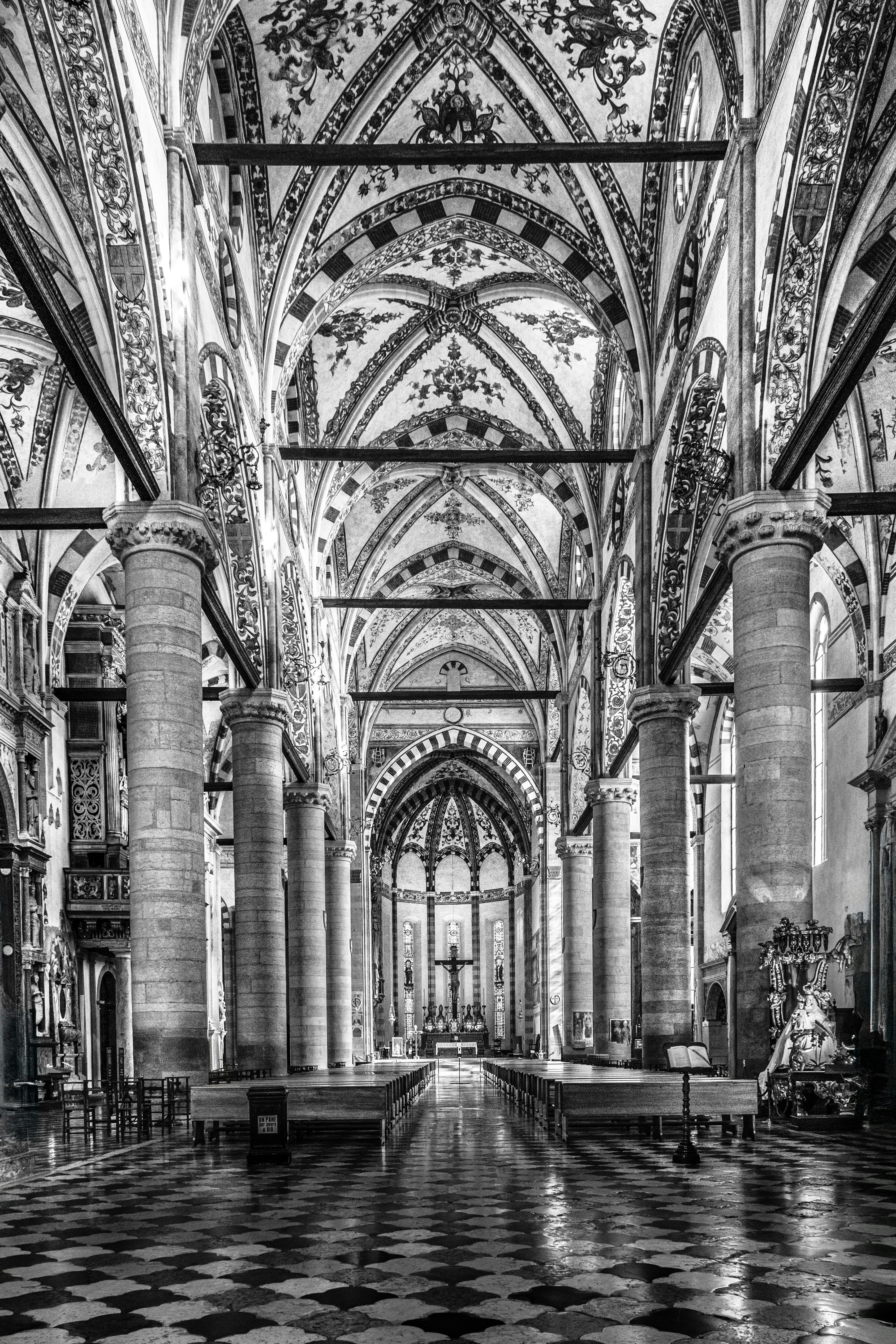 Hallowed Aisles: A Gothic Cathedral's Architectural Rhythm