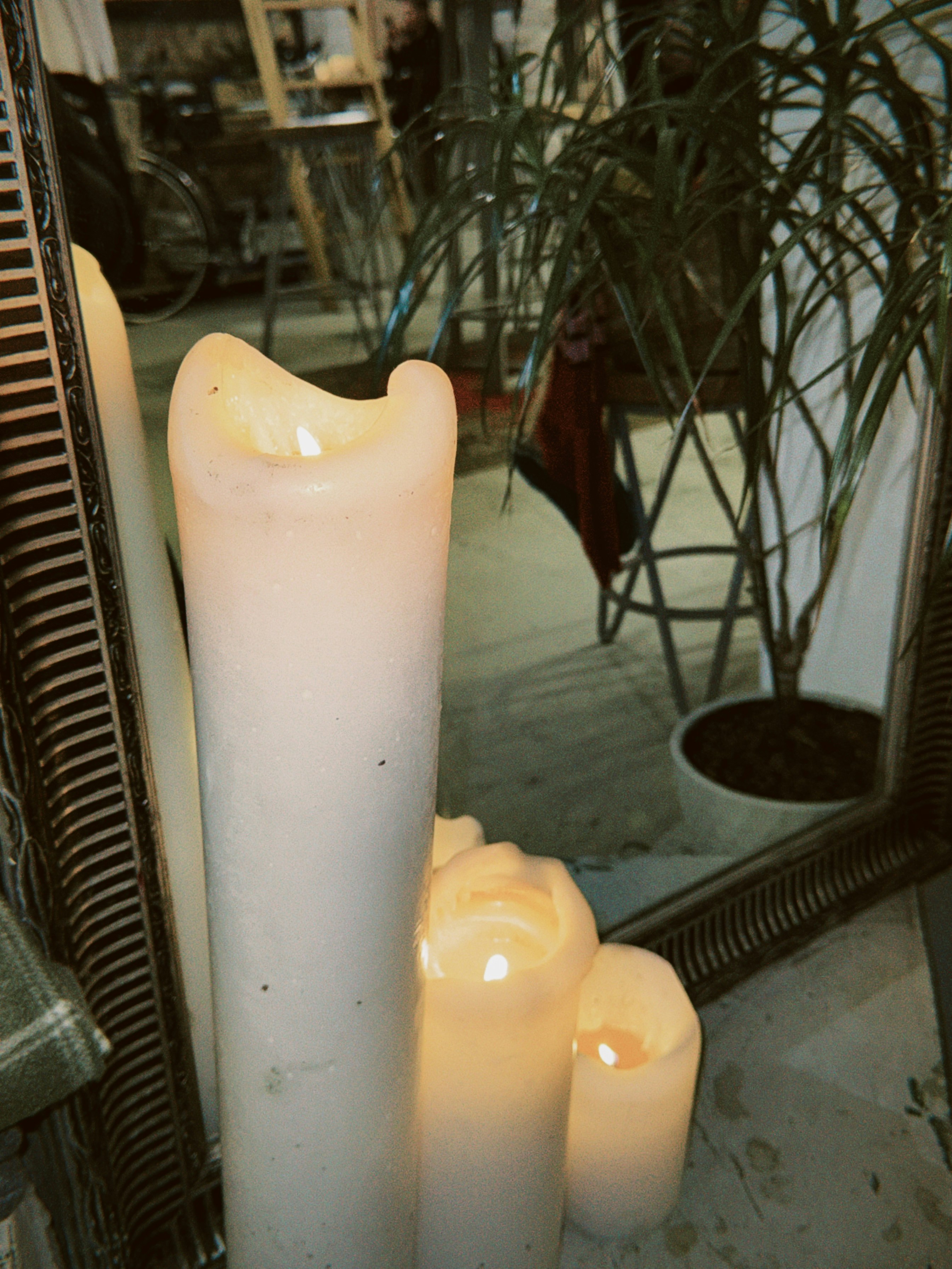 Candlelight in a Framed Corner