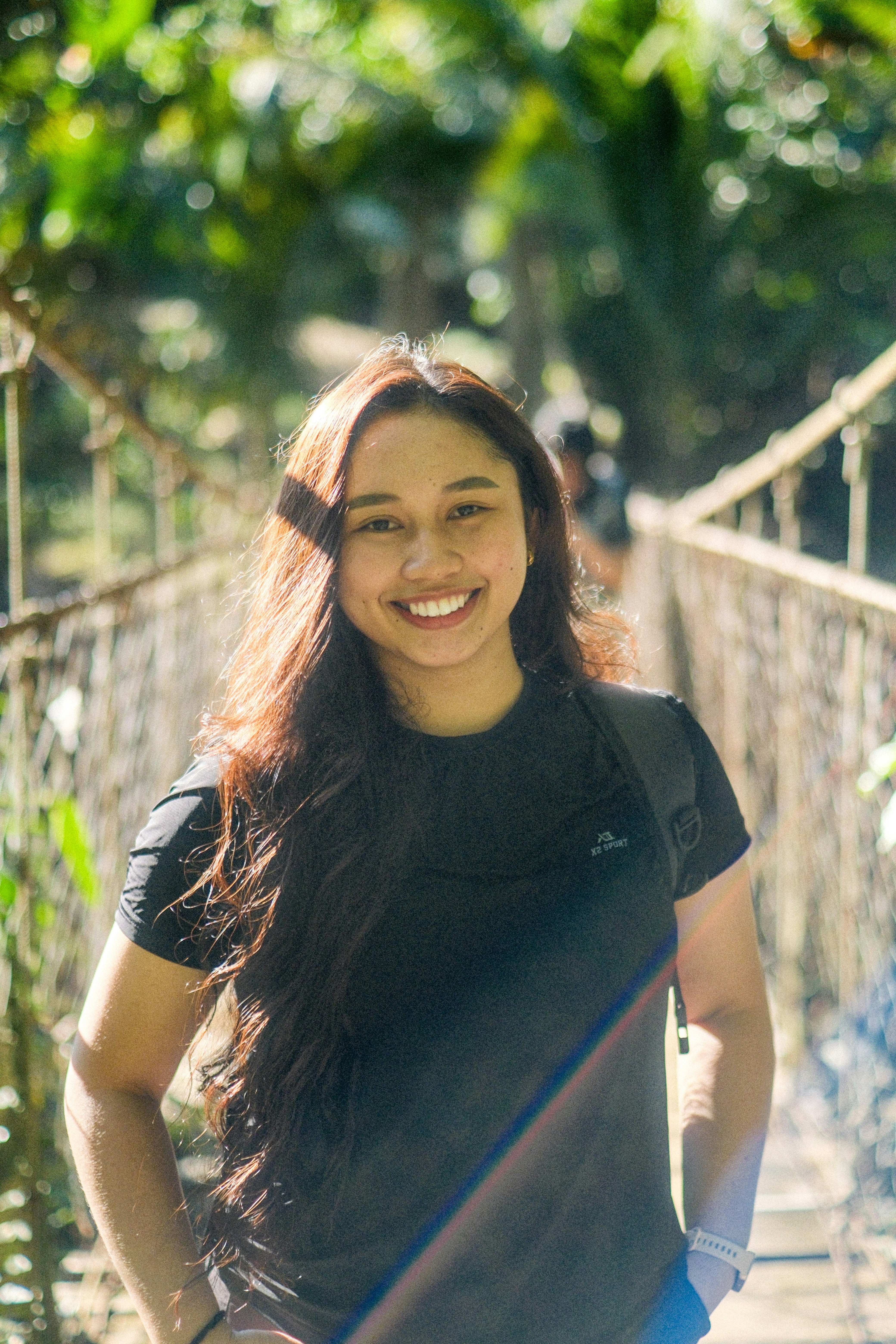 Sunlit Smile Across the Bridge