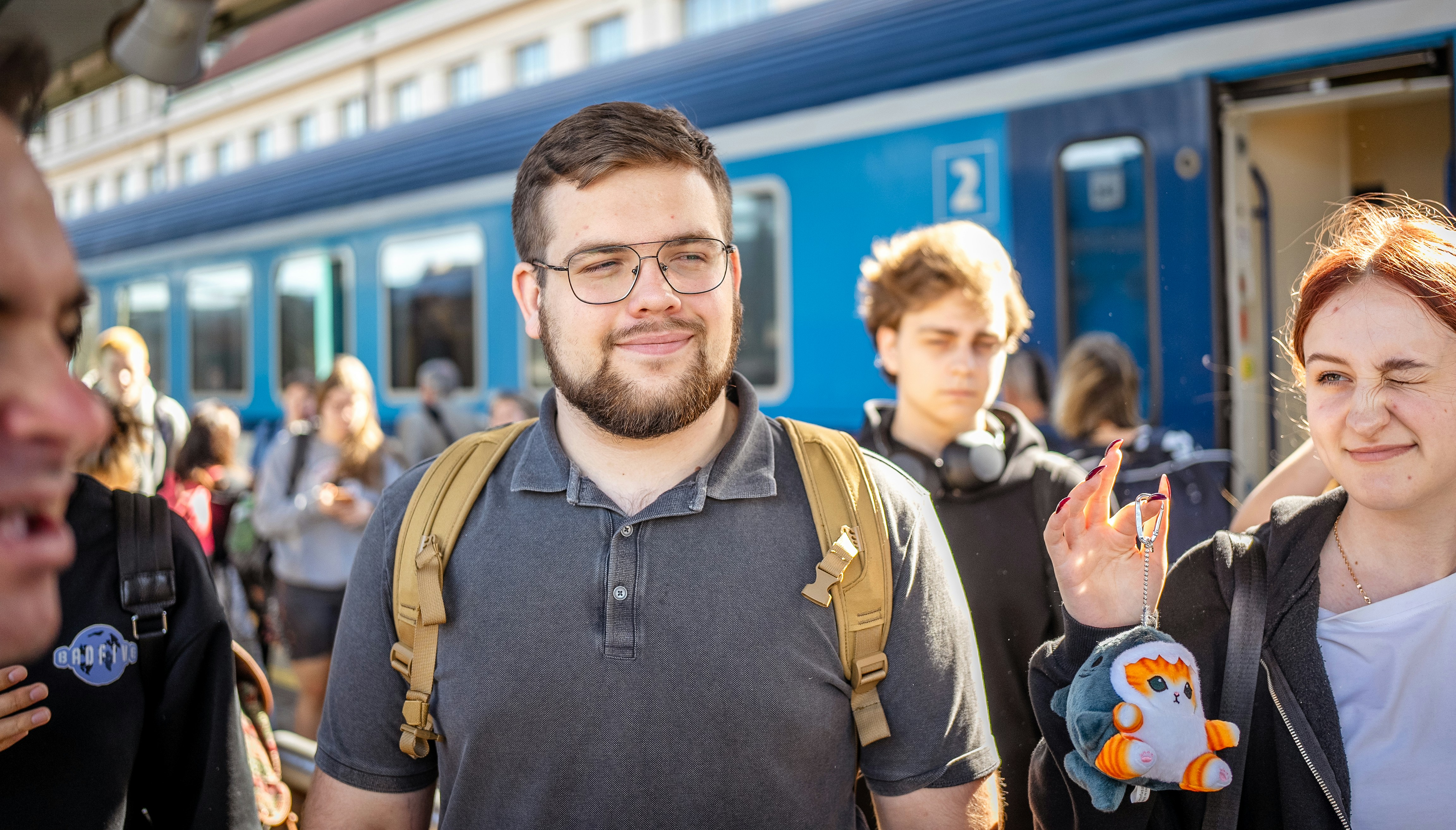 Face to Face at the Platform: A Portrait of a Friendly Moment