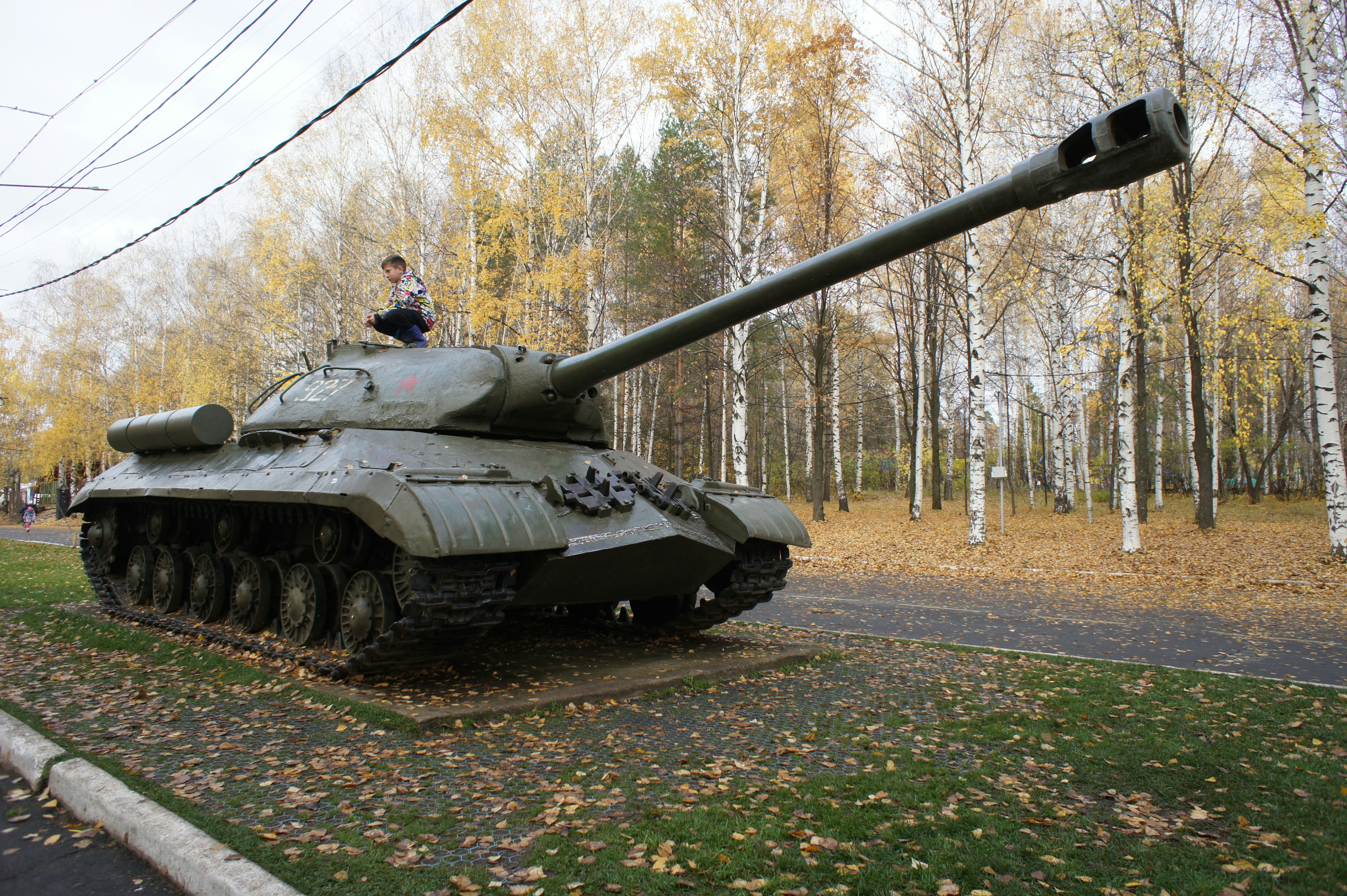 Armored Quiet in Autumn Park