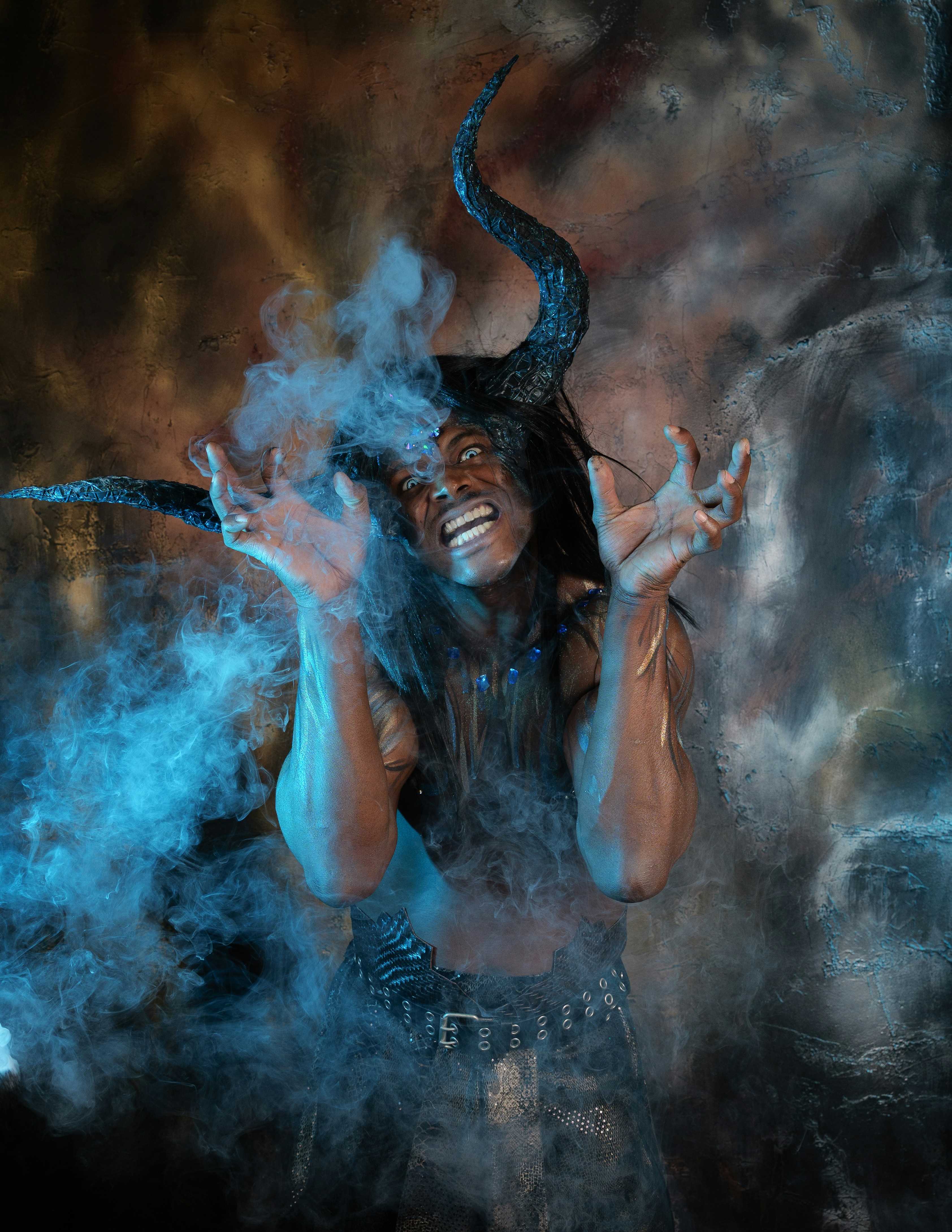 Infernal Muse: Horned Serpent in Smoke