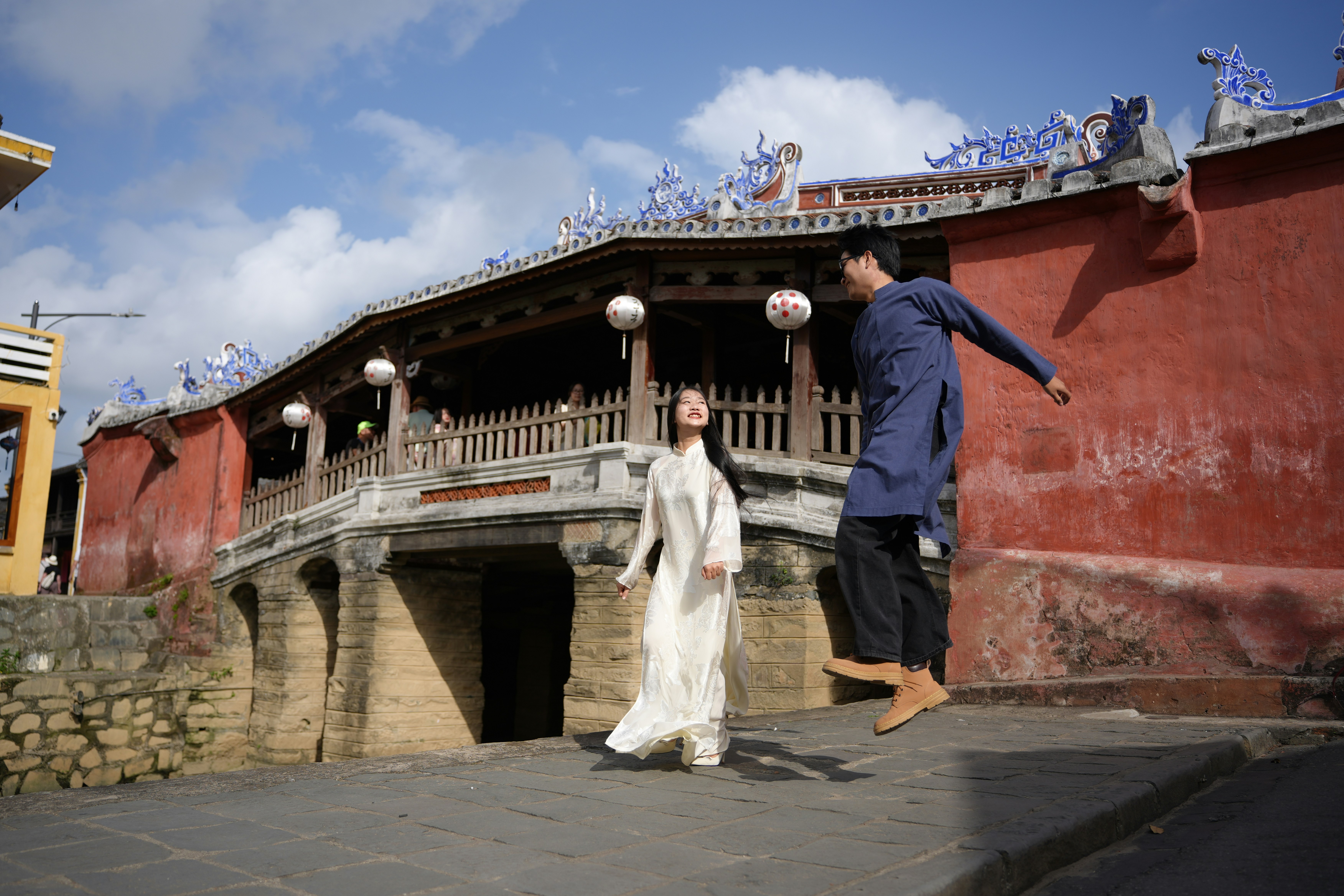 Leap of Joy at the Temple Gate