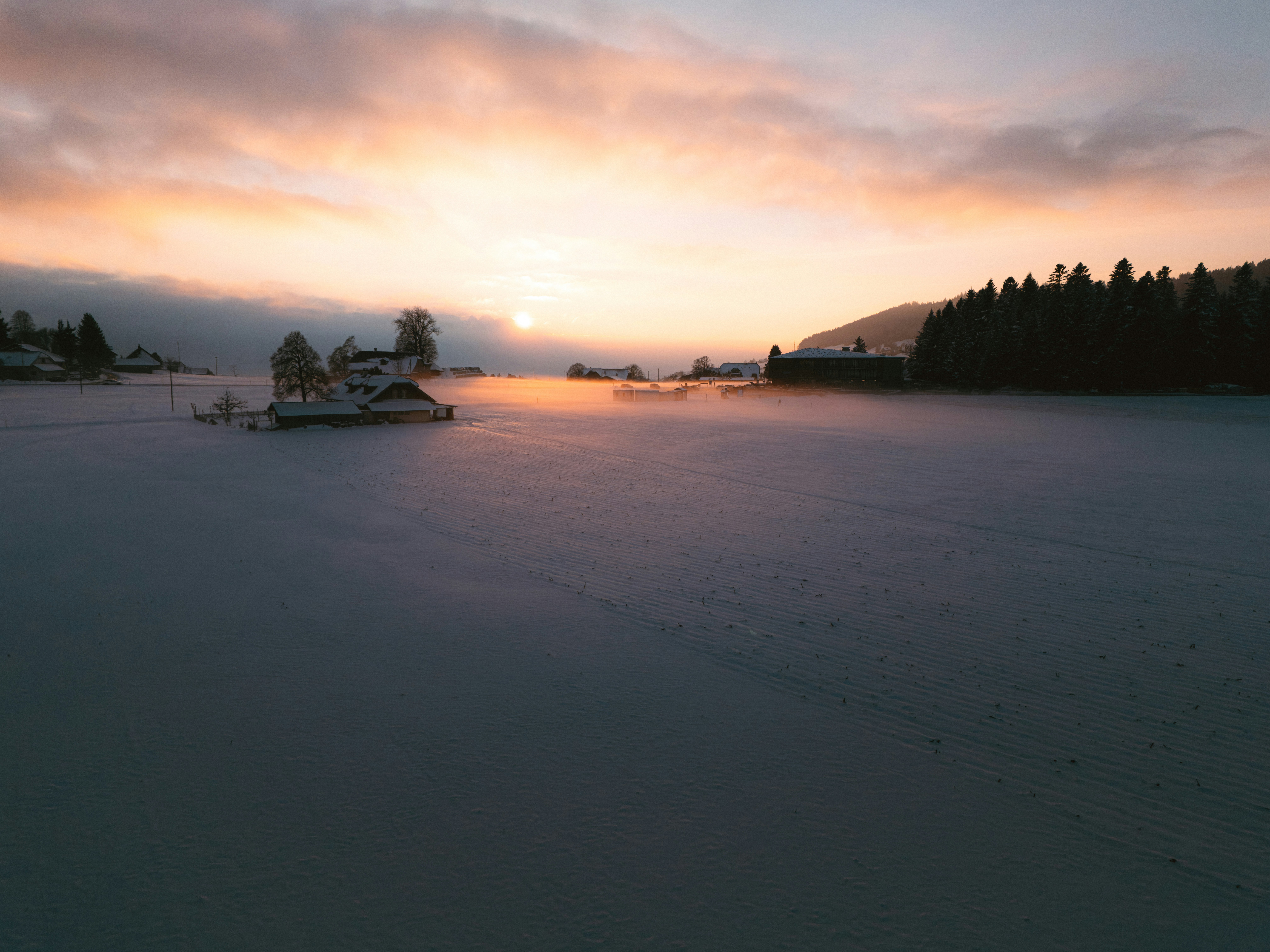 Dawn Over Snowbound Village