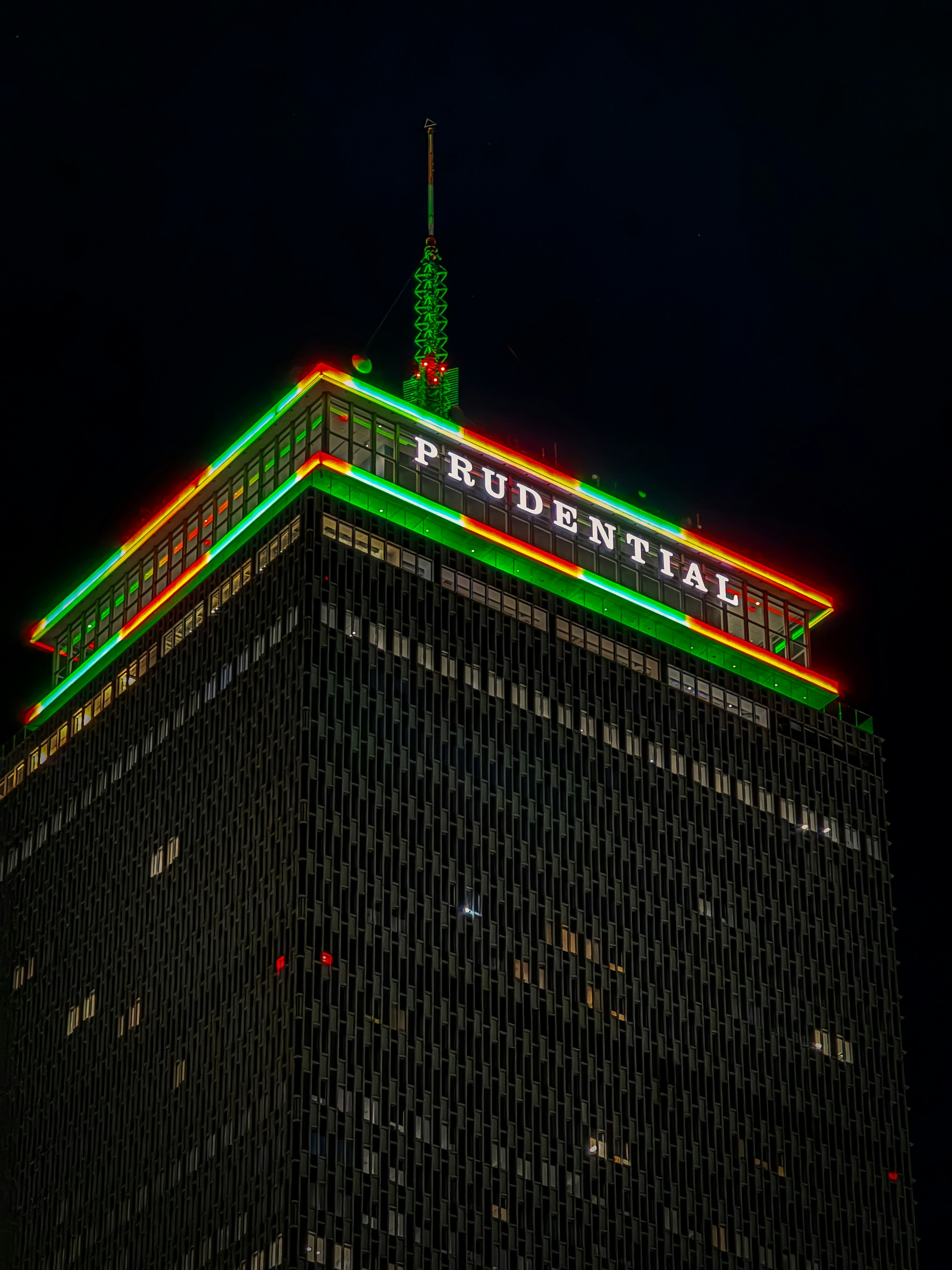 Neon Crown on a Midnight Skyscraper