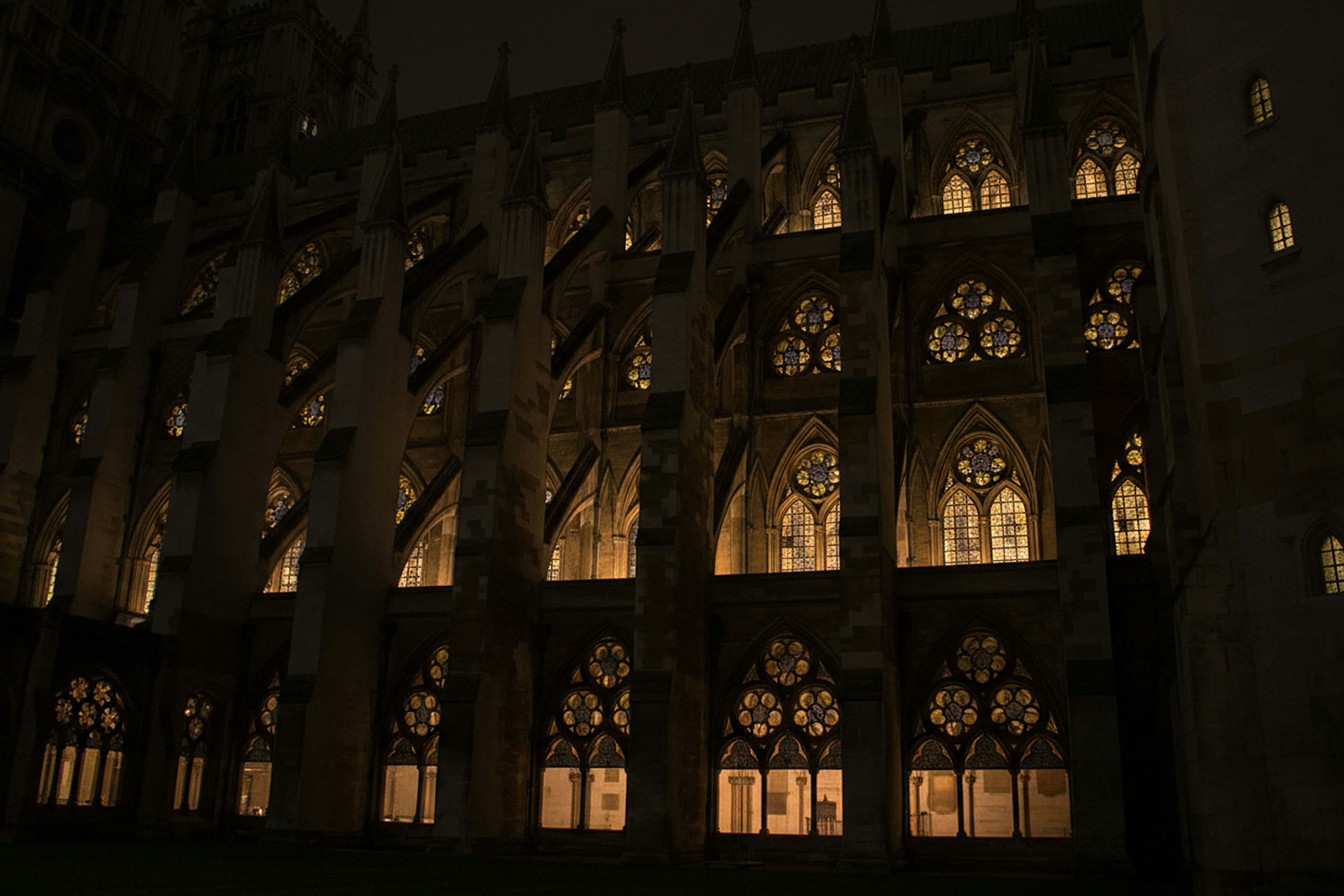 Gothic Facade Beneath Night Veil