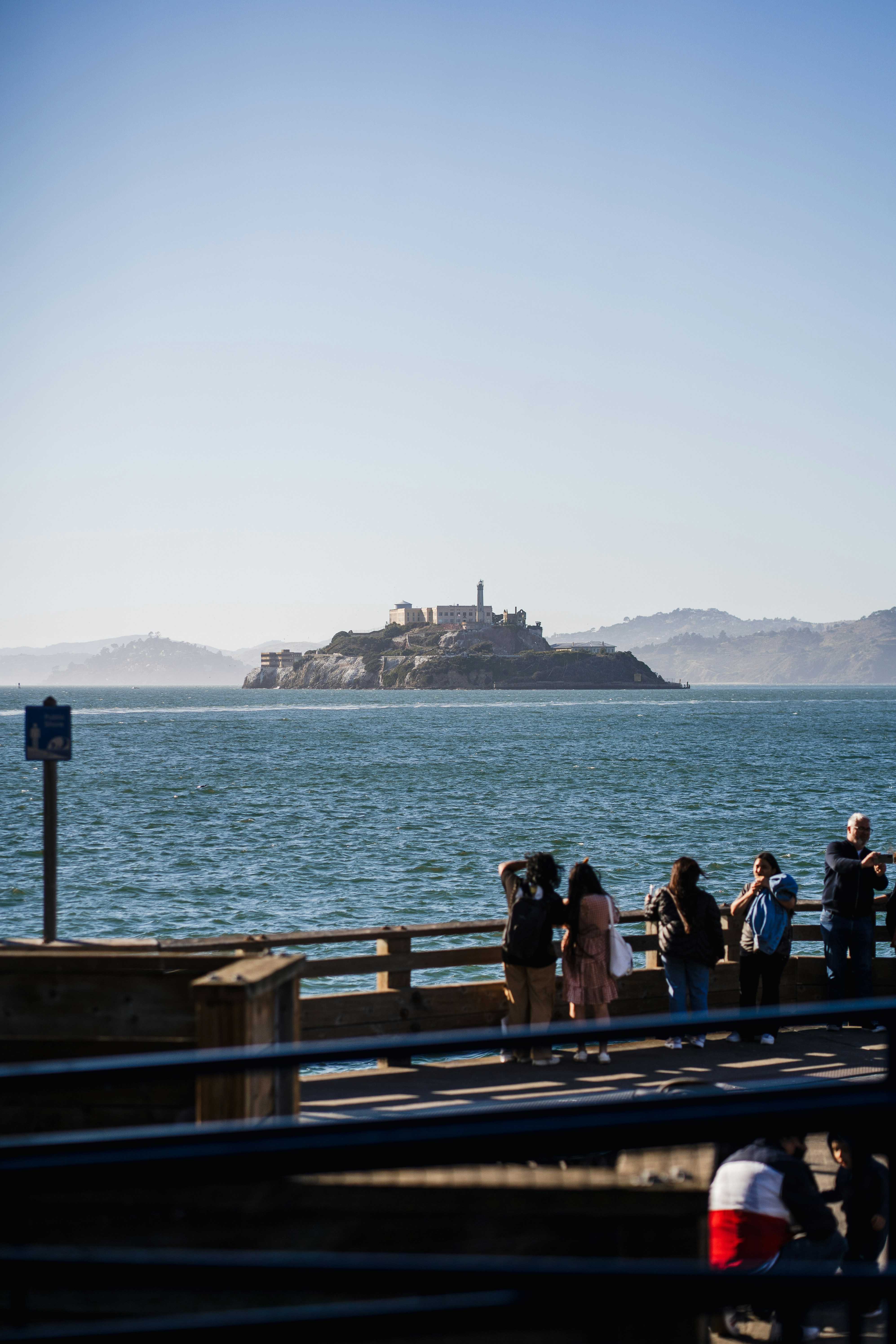 Island Fortress on the Horizon: People at the Waterfront