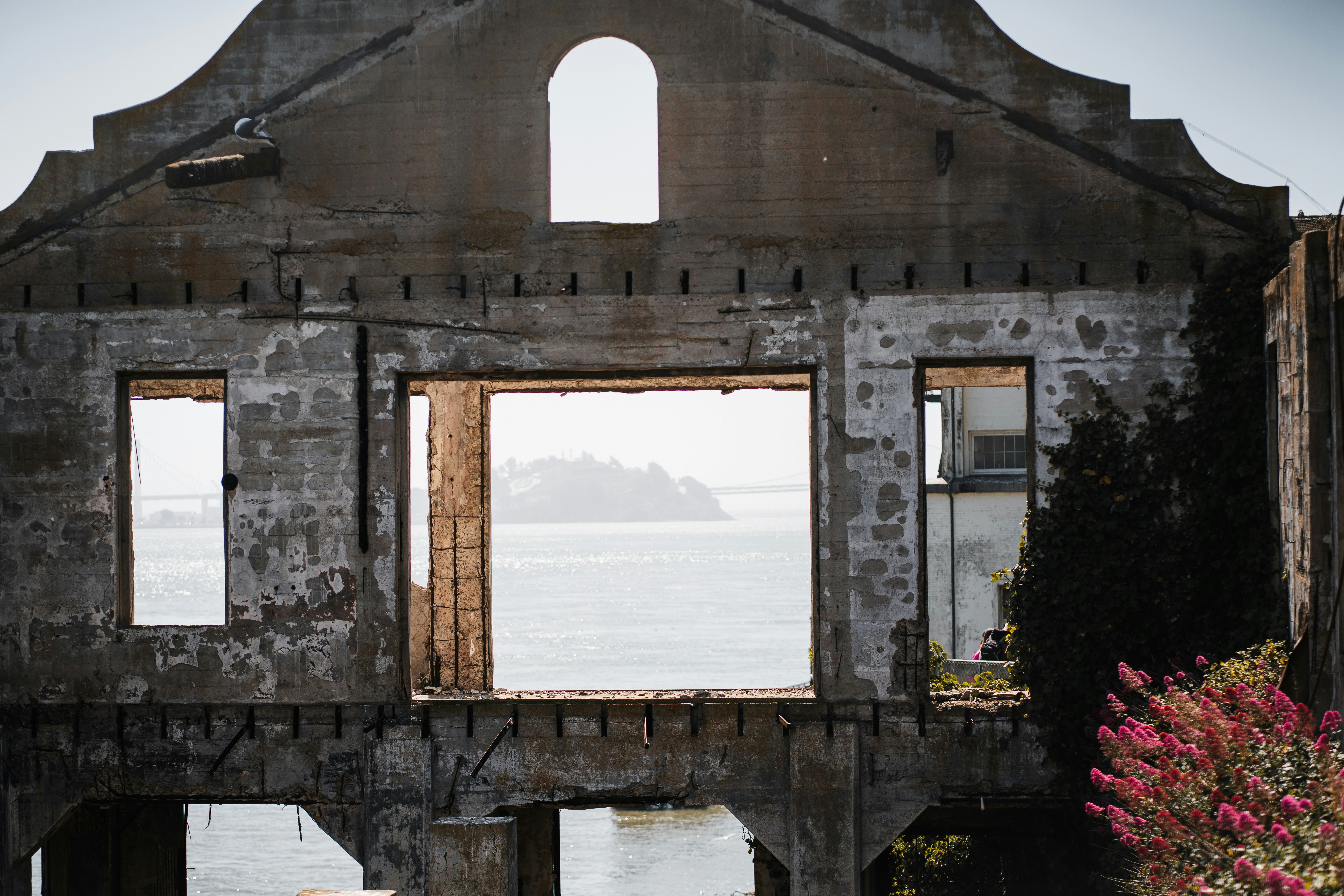 Ruins Framing a Sea View