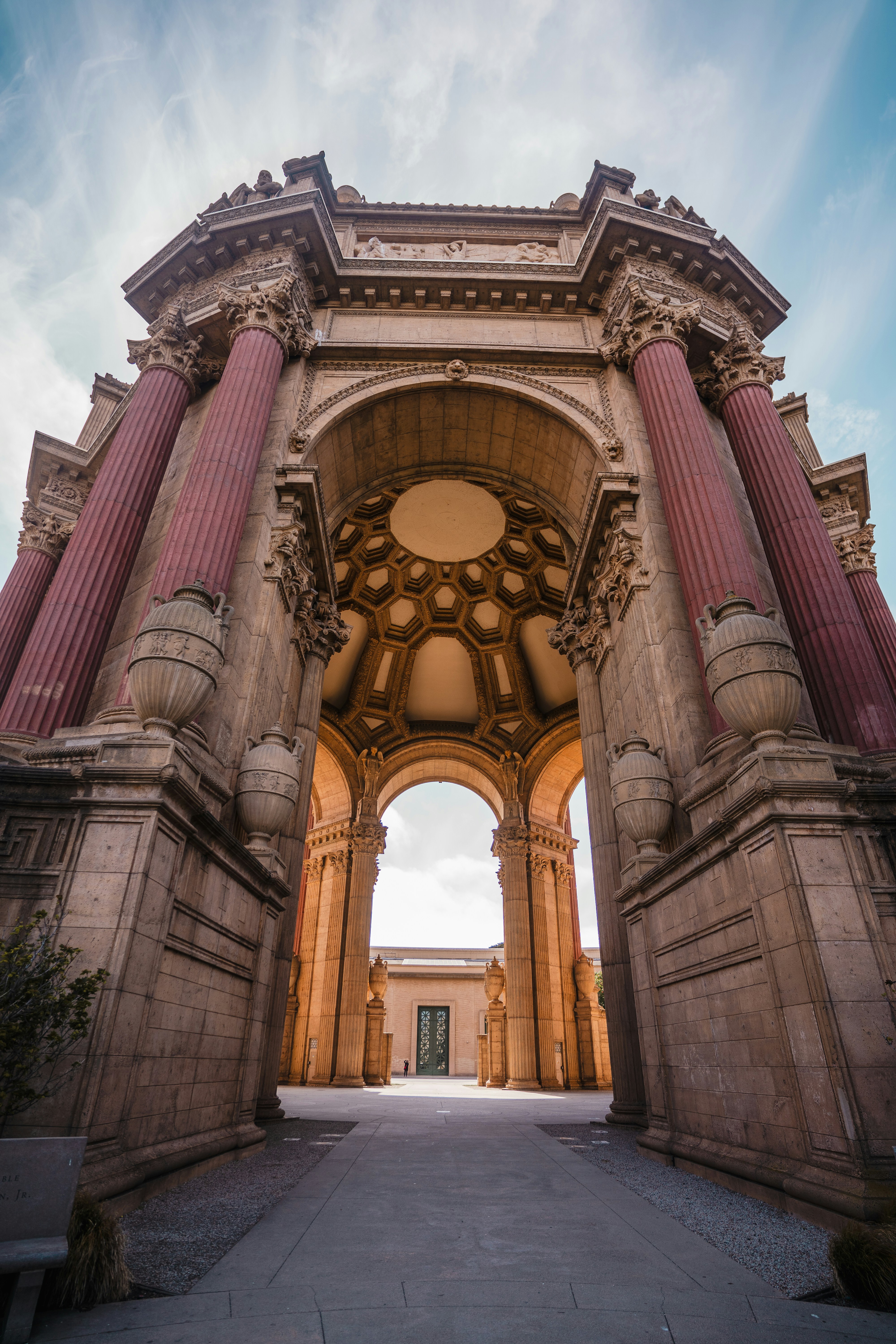 Gateway of Echoes: A Monumental Arch Reaching Skyward