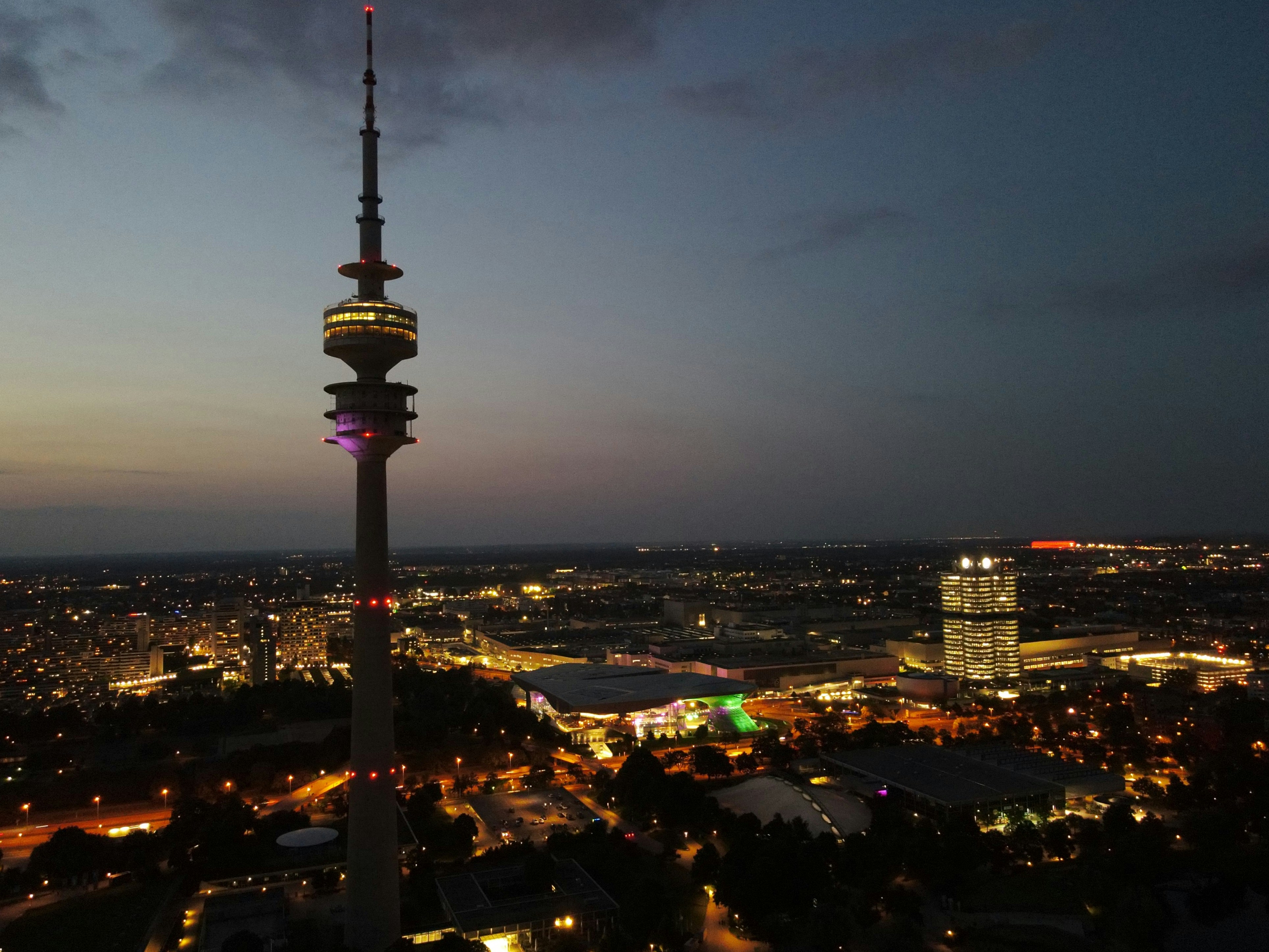 City Under Twilight: A Communication Tower Overlook