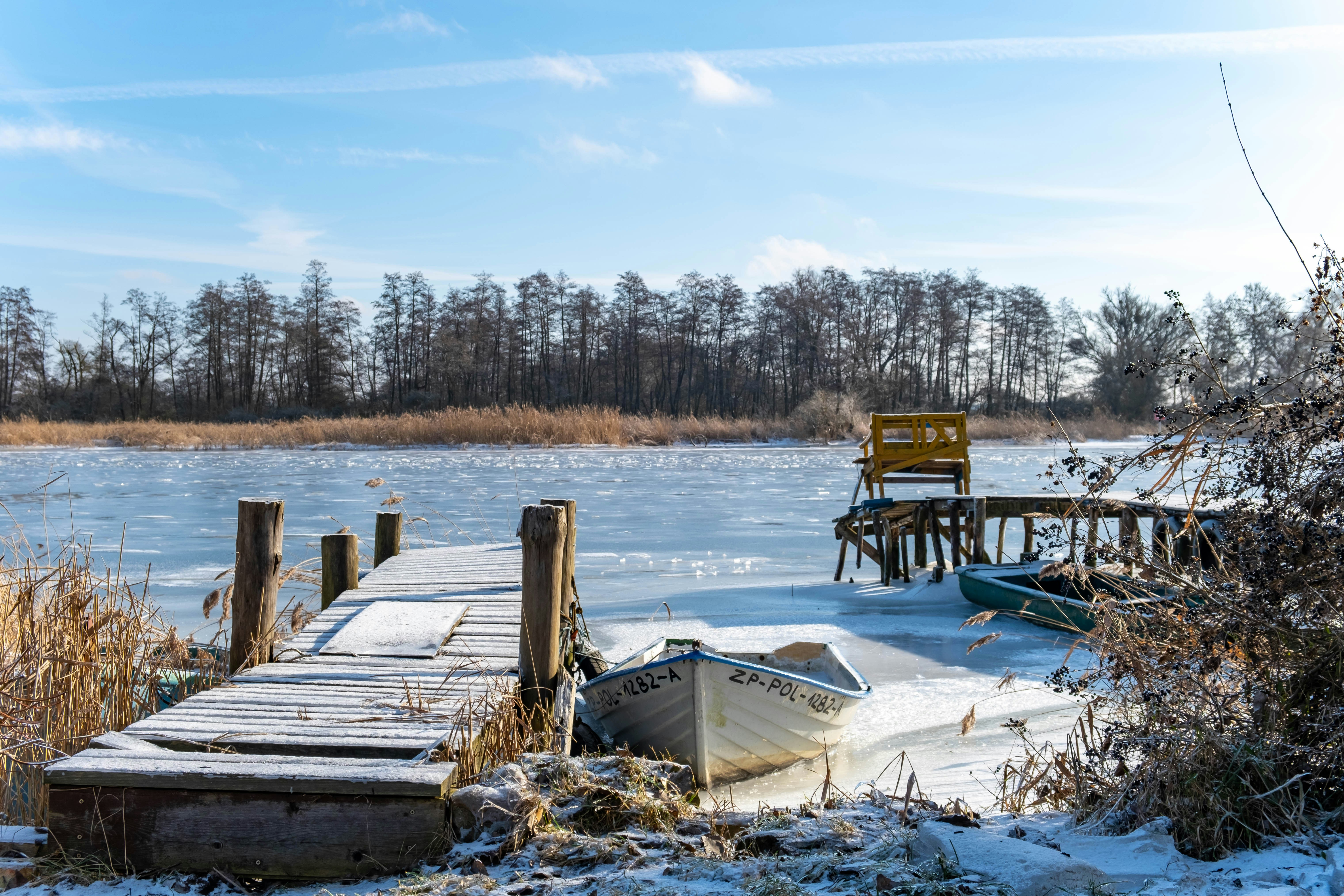 Frozen Dock at Distant Shore