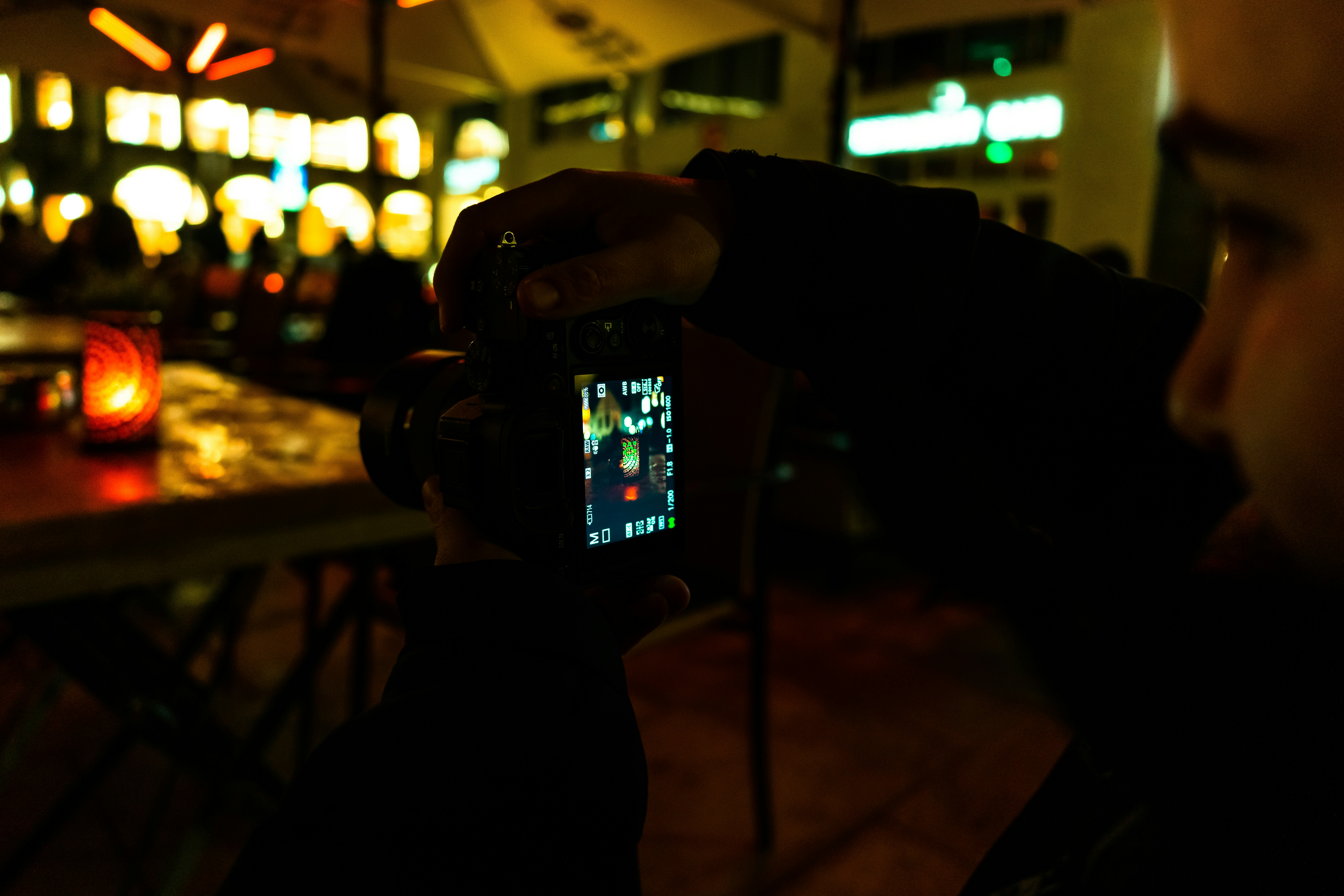 Night Portrait: The Quiet Focus on a Distant Screen