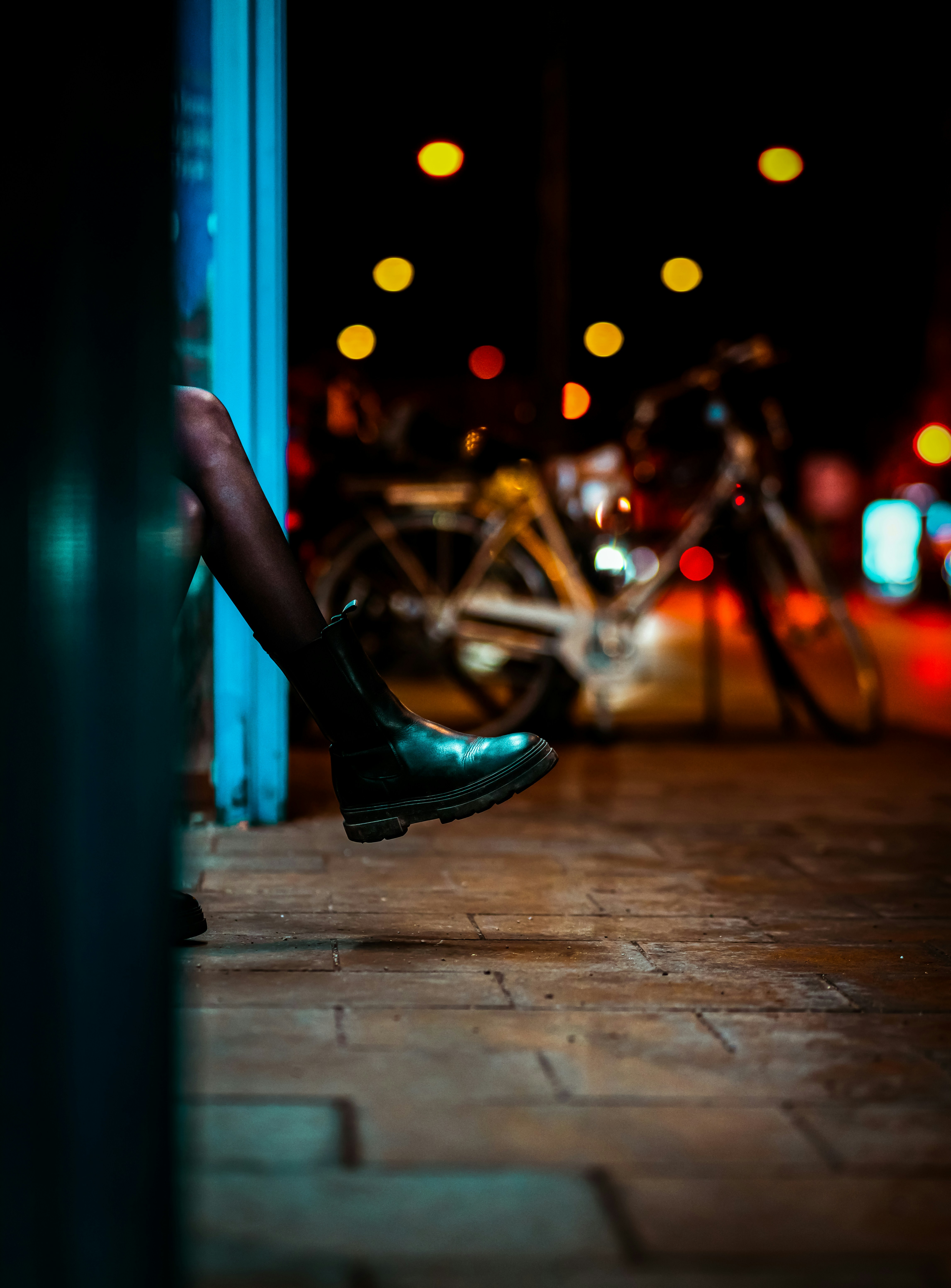 Midnight Pedal: Boots, Neon, and a Silent Street