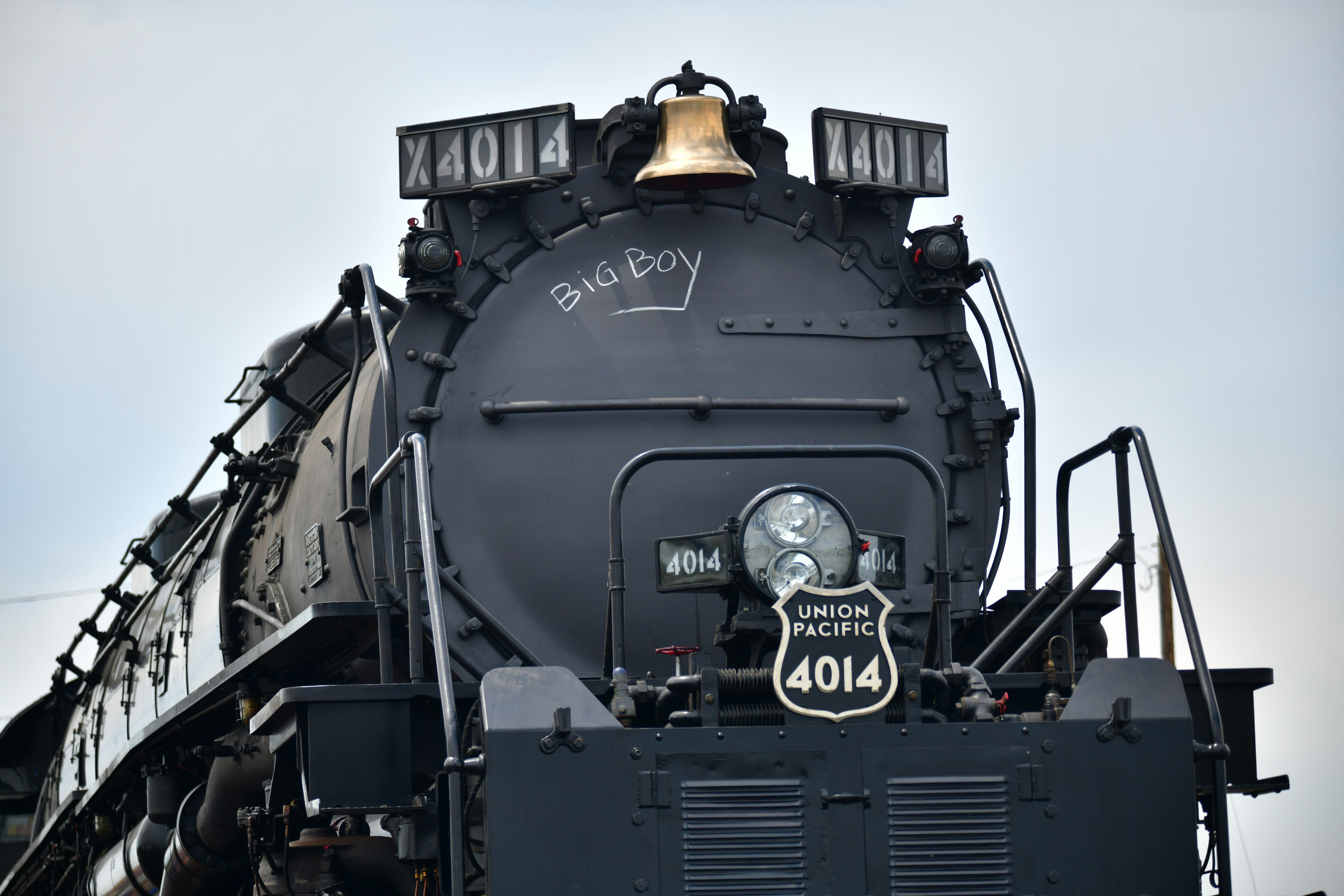 Front-on Steam Majesty: Union Pacific 4014 Rises in Quiet Power