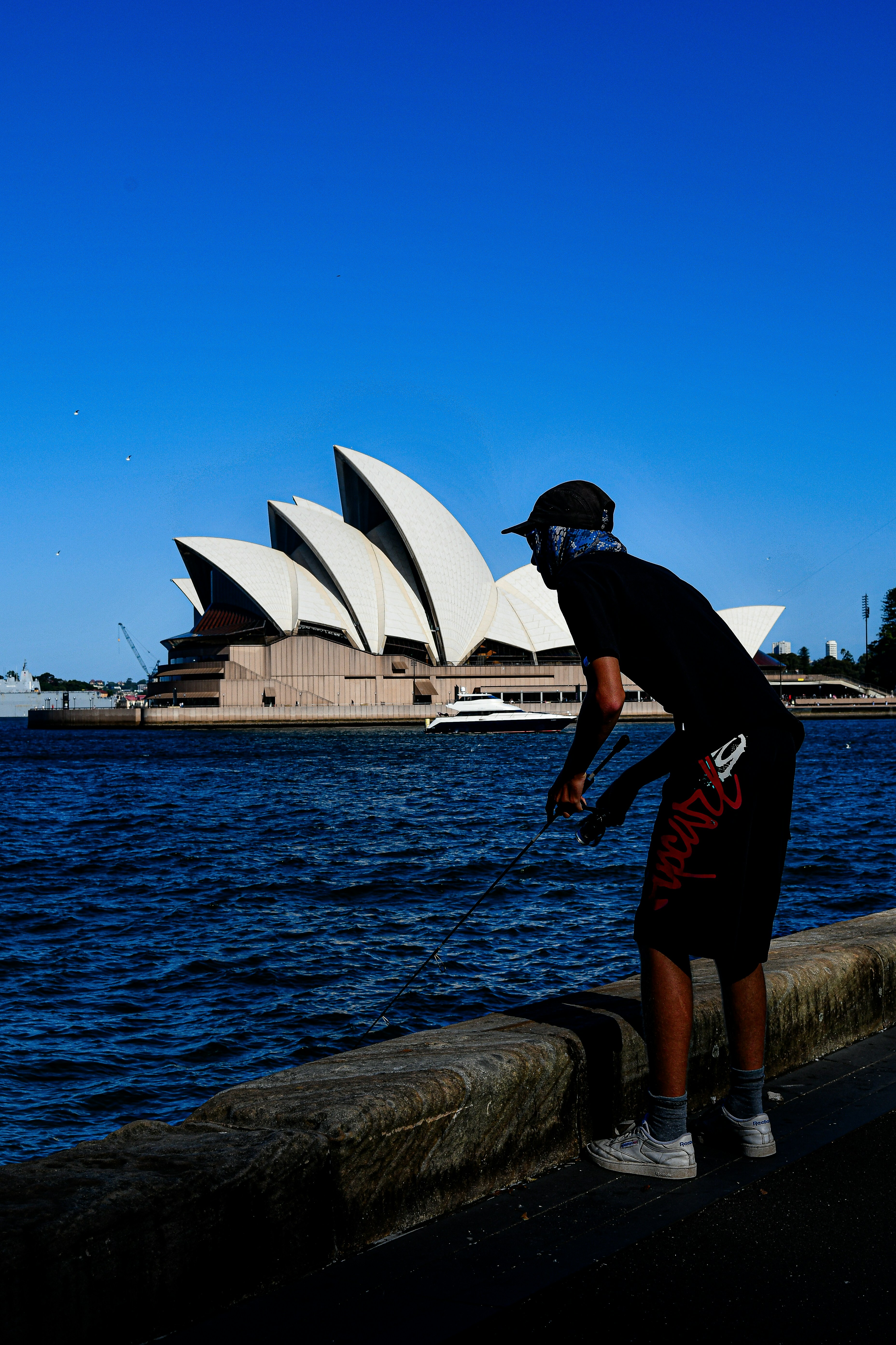 Rider by the Harbour: A Quiet Moment with the Opera House in View