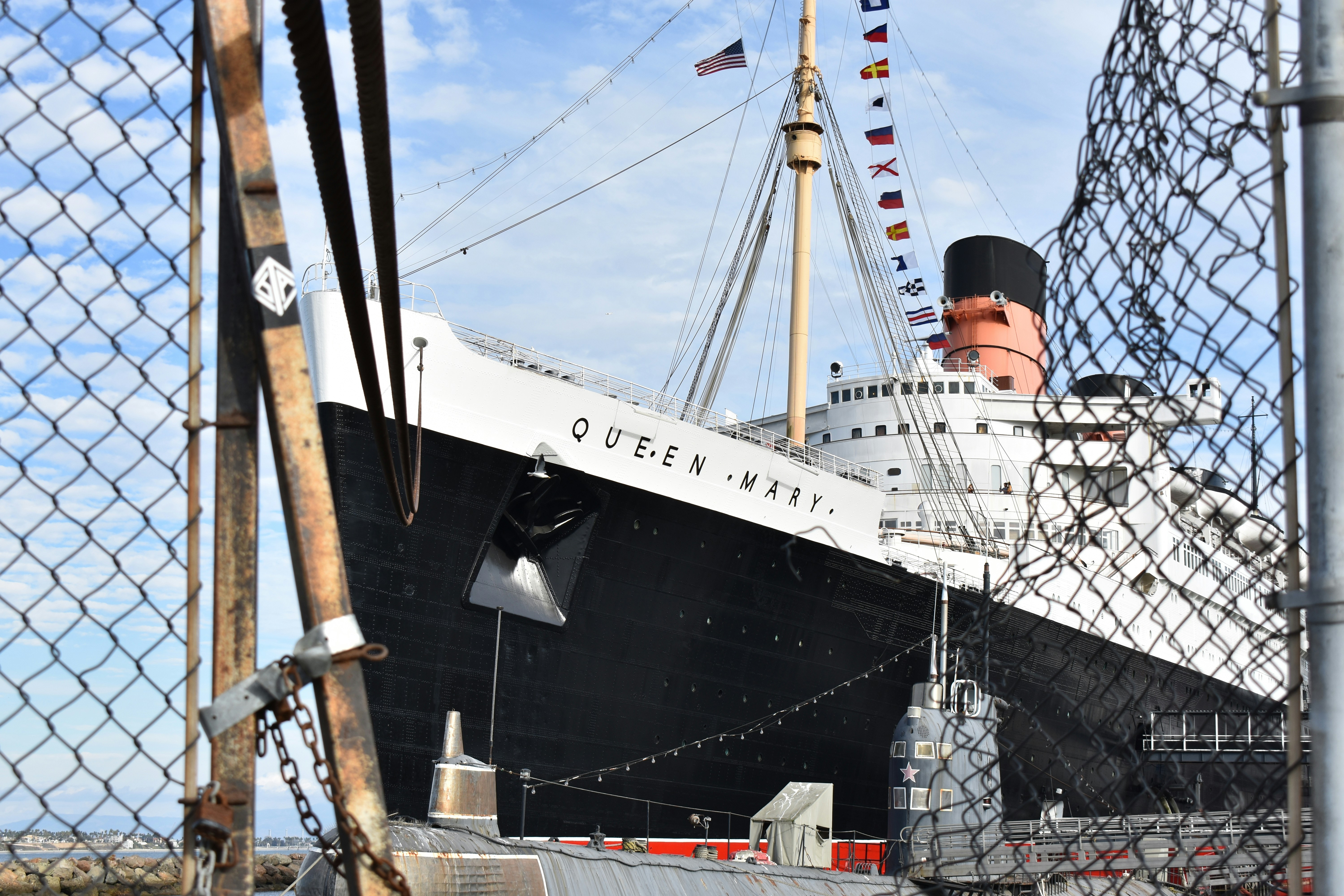 Queen Mary Through the Fence: An Industrial Gaze at a Historic Steamer