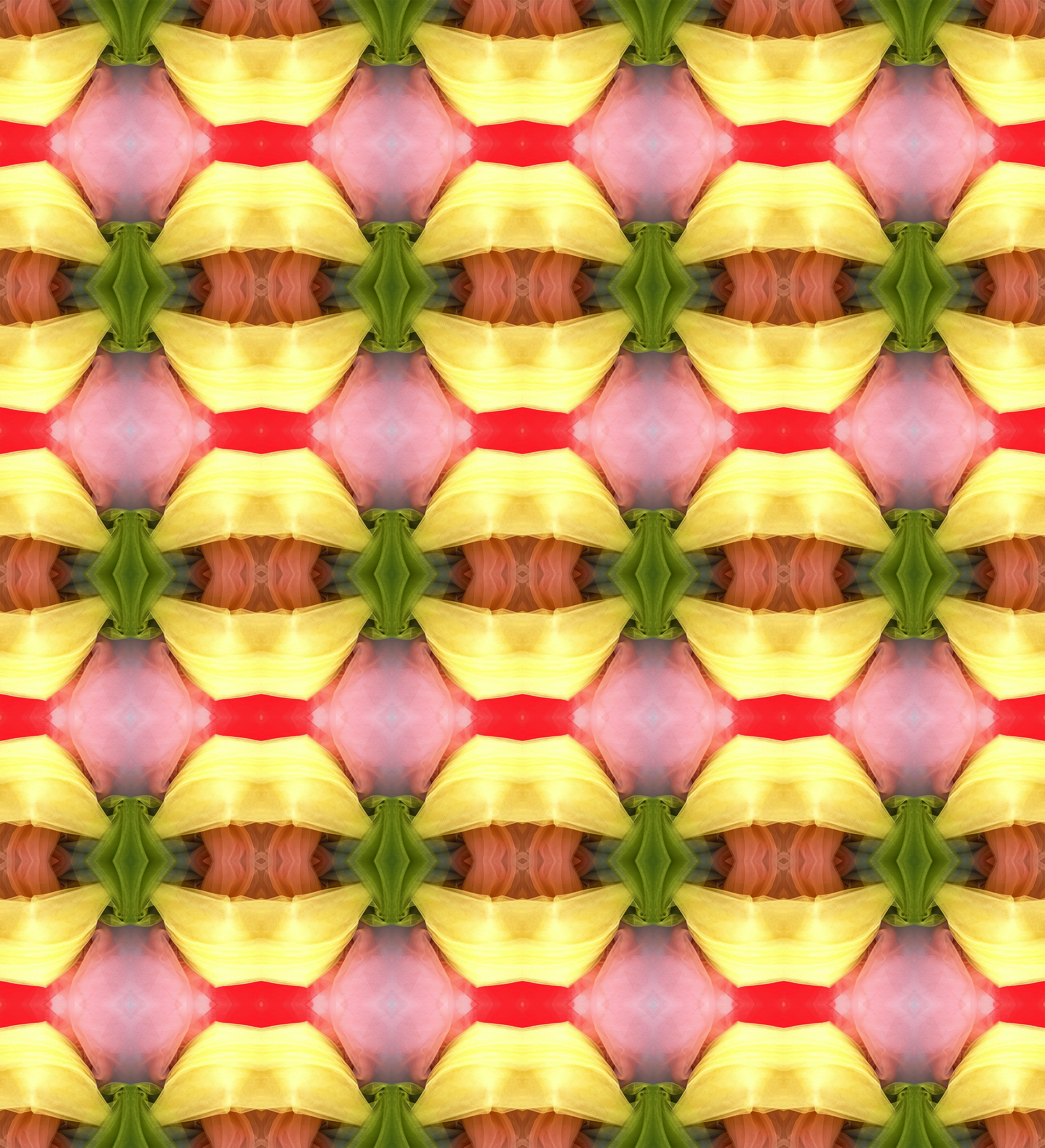 Kaleidoscope of Petals: a Repetitive Floral Mosaic