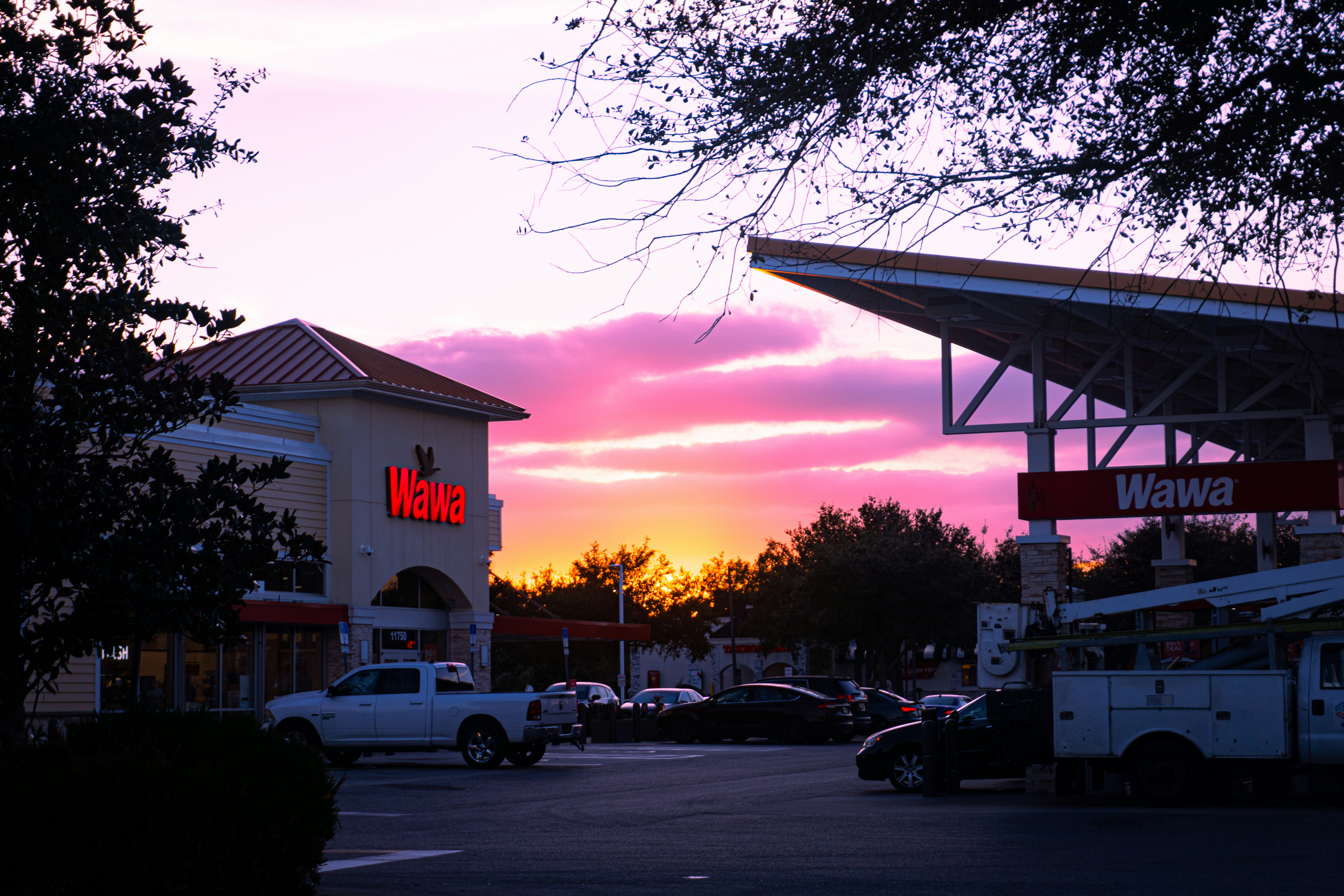 Sunset Over the Walmart Parking Lot