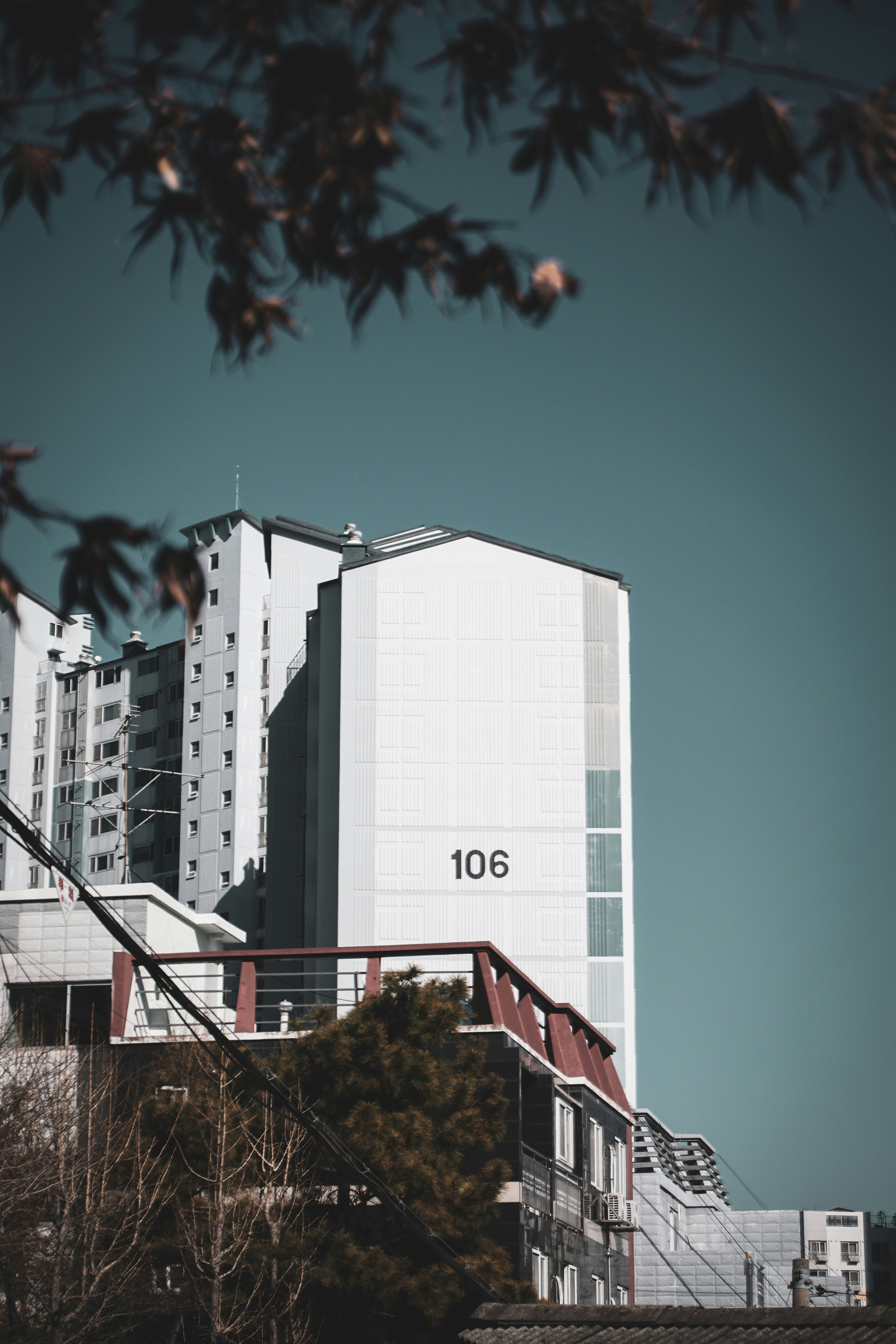 Towering Block 106 Under a Quiet Sky