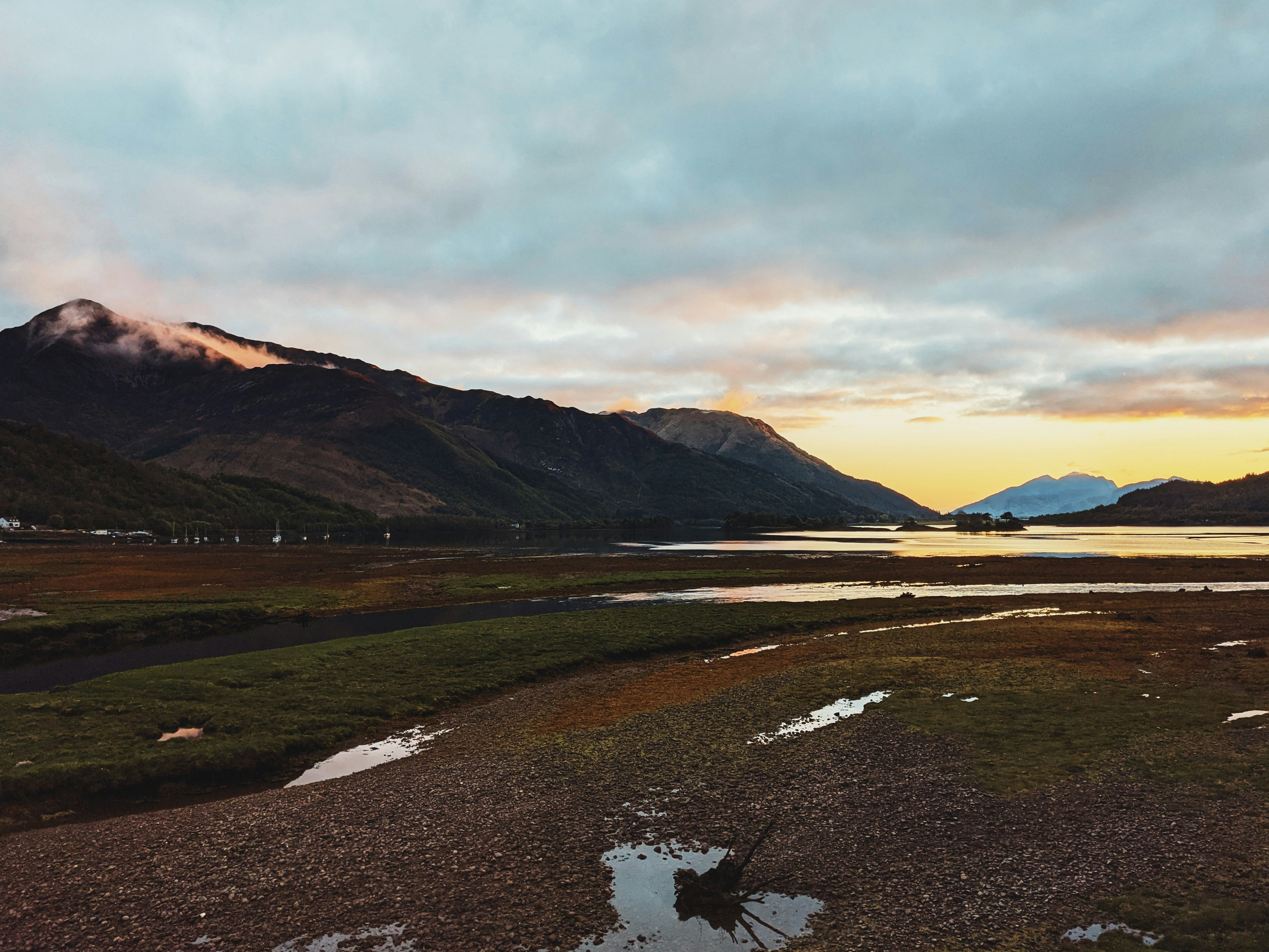 Dusk over a Glacier-Spin Valley