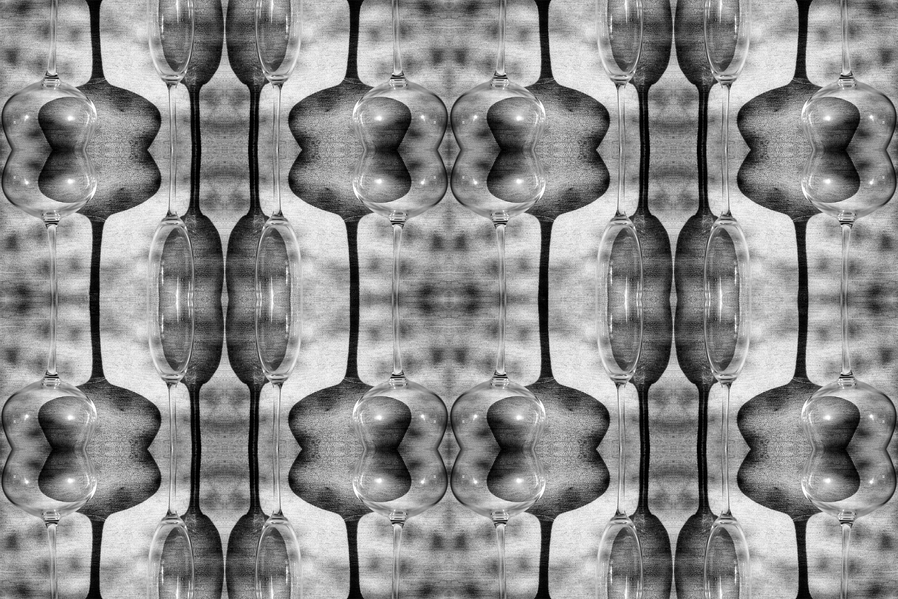 Tessellated Echoes: A Repeating Glyph of Glass and Shadow