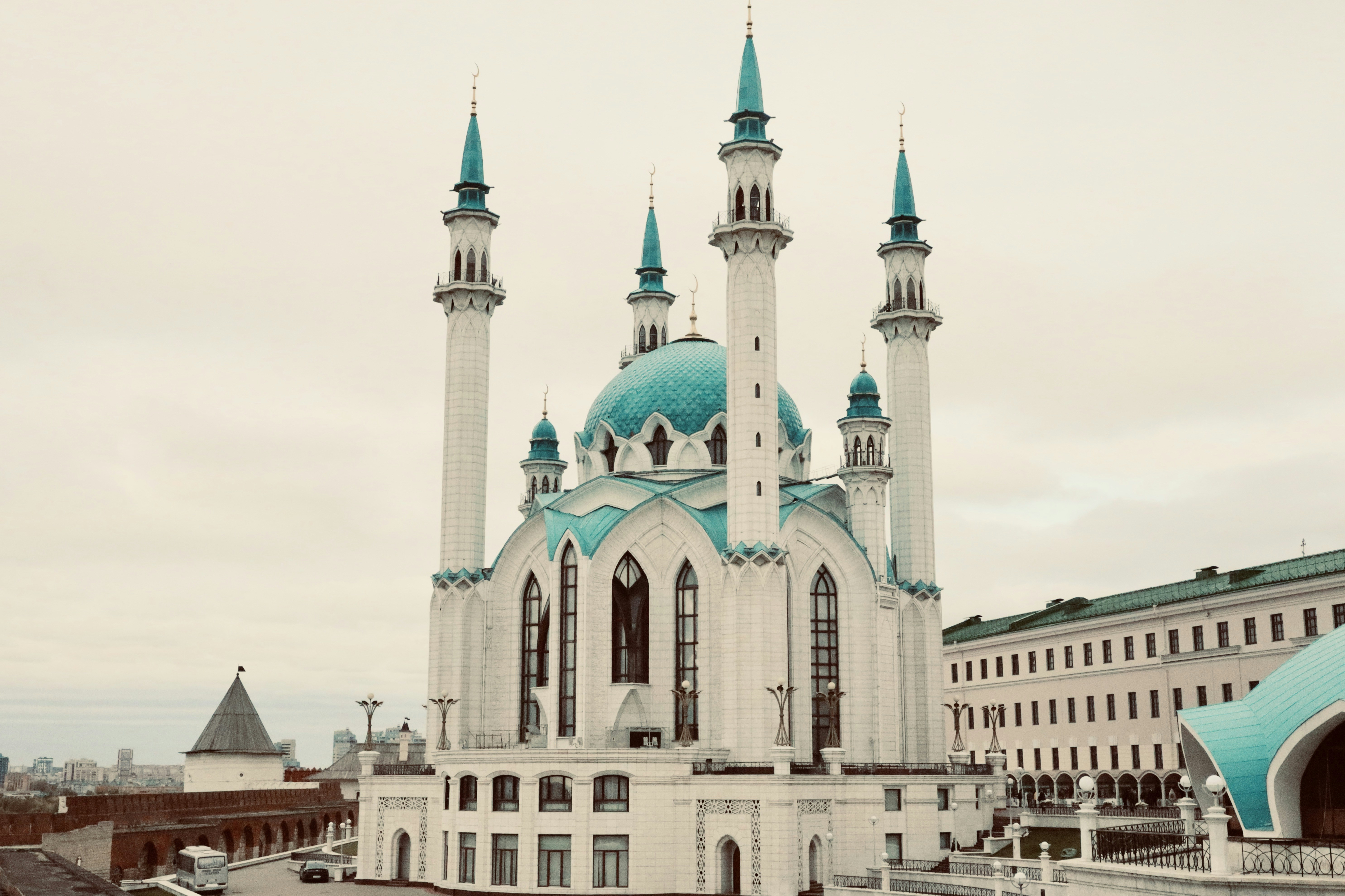 Turquoise Domes and Minarets: A Skyline of Spires