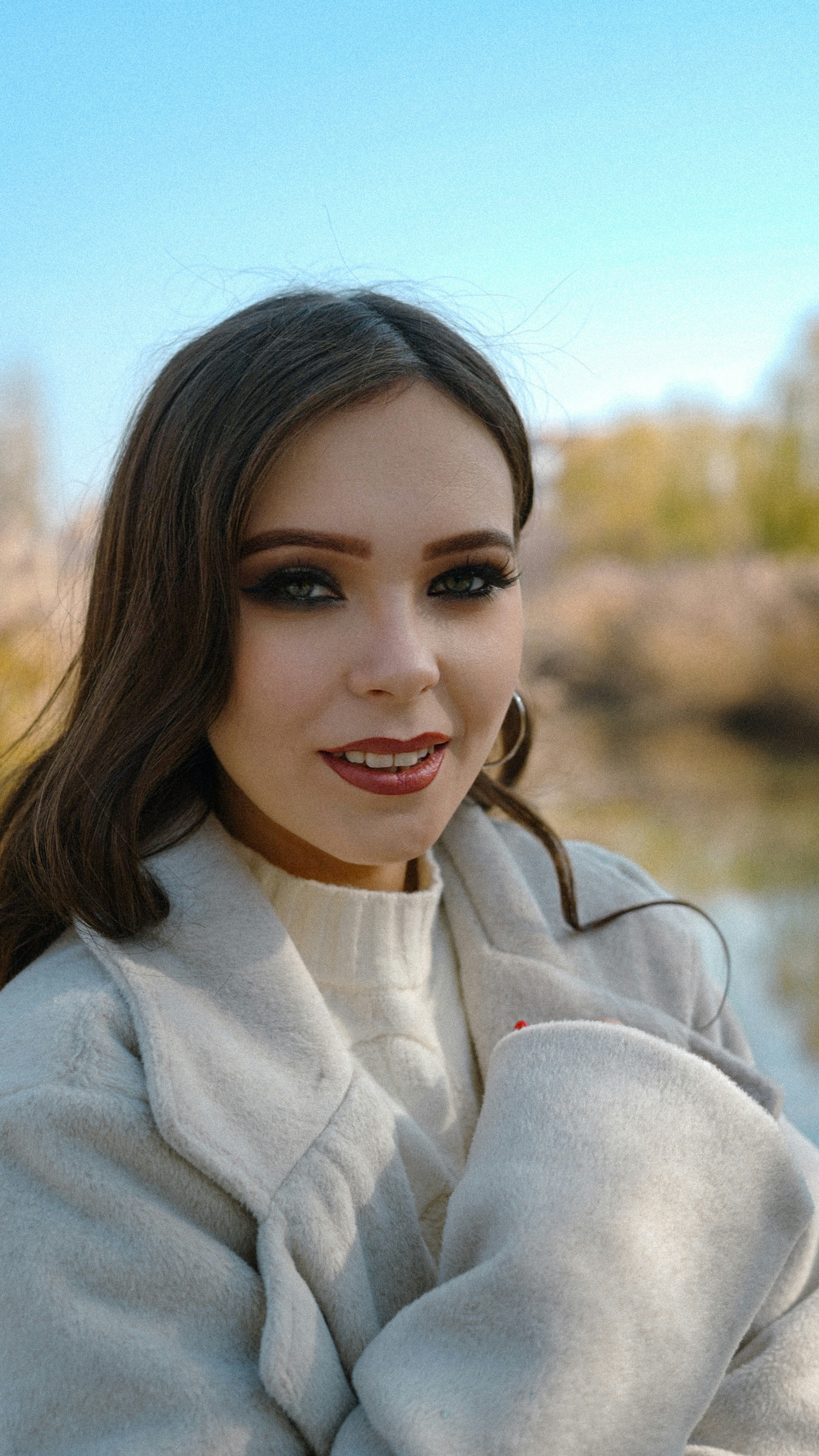 Portrait in Soft Winter Light: Focus on the Expressive Gaze