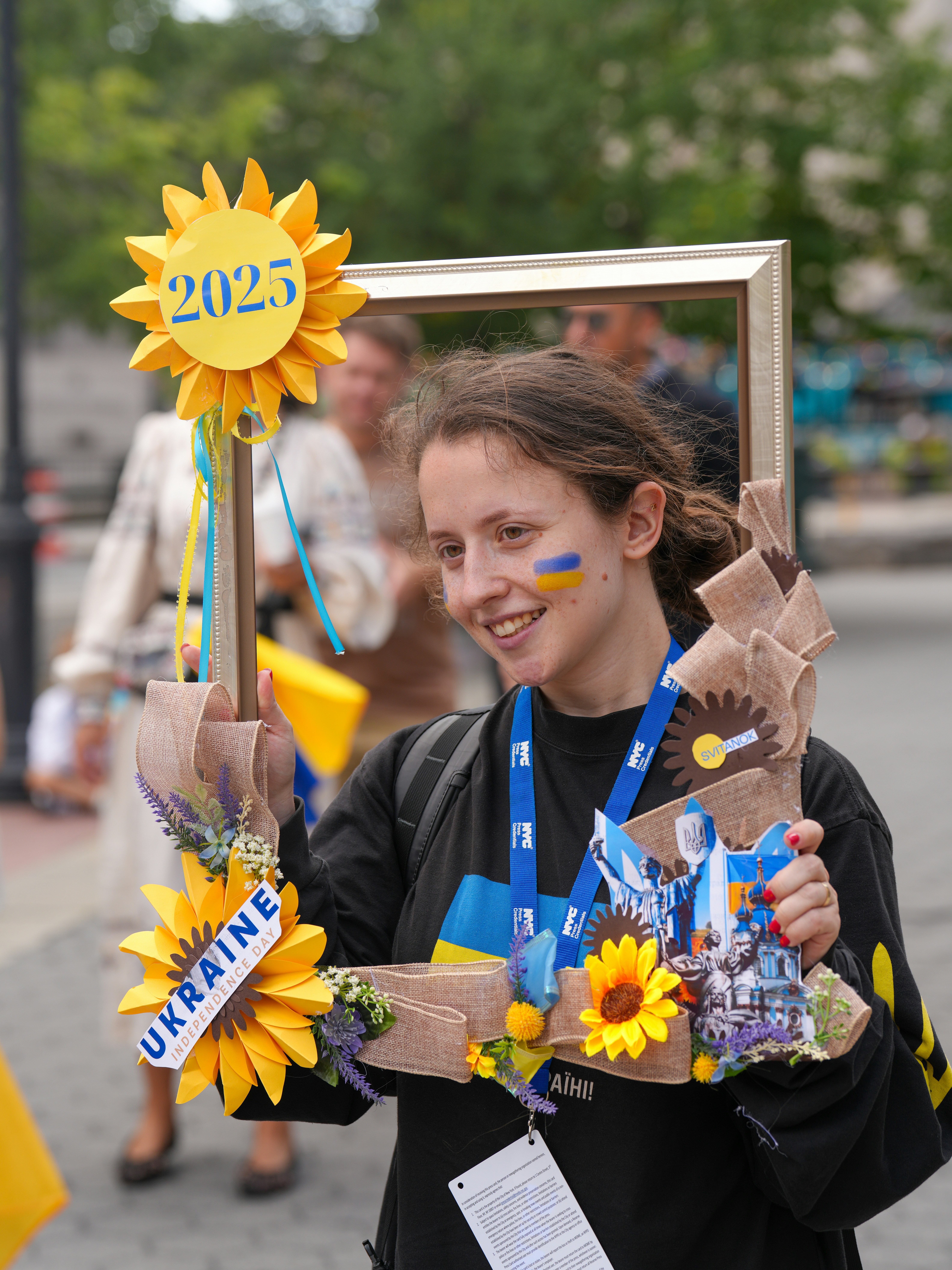 Frame of Sunflowers and Ukraine Pride