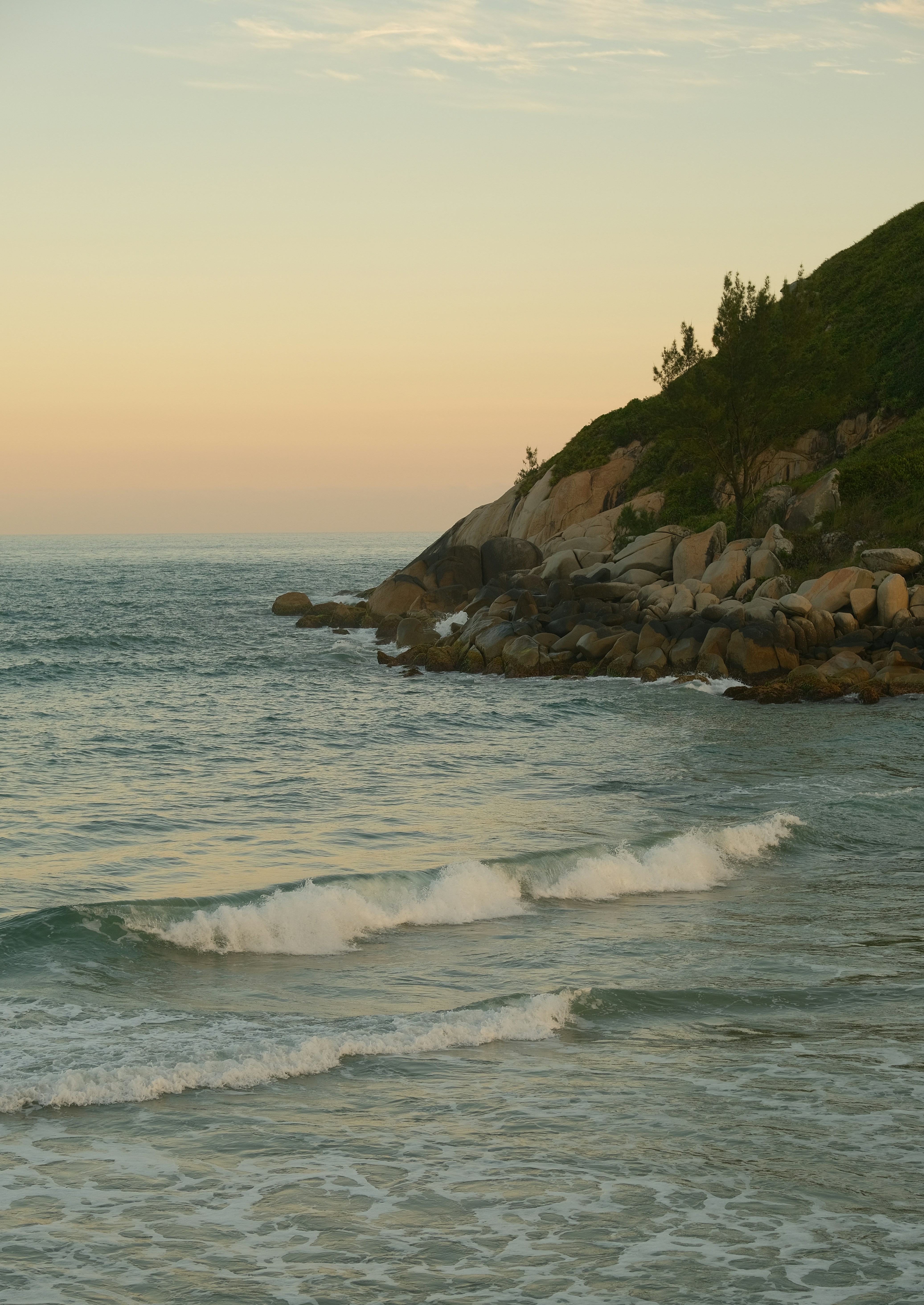 Sunset Over the Ragged Shore